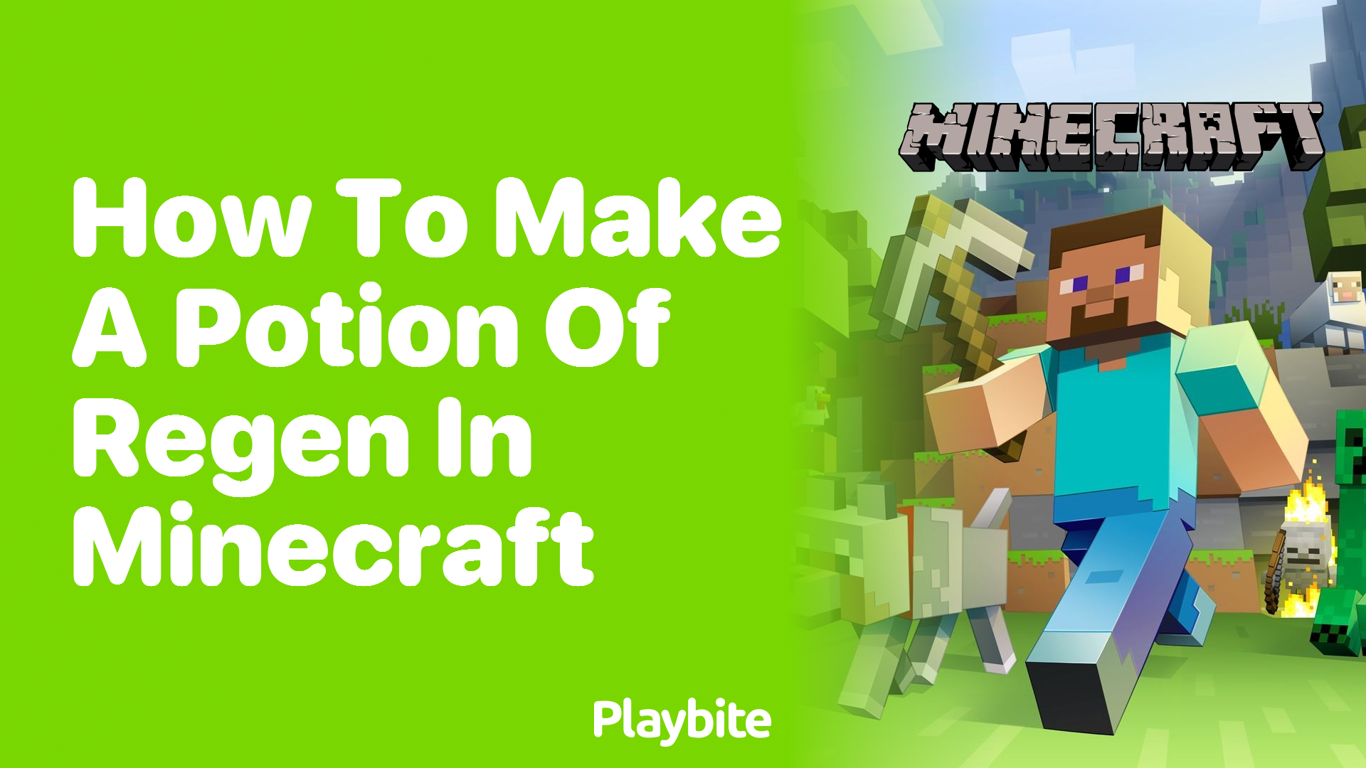 How to Make a Potion of Regen in Minecraft - Playbite