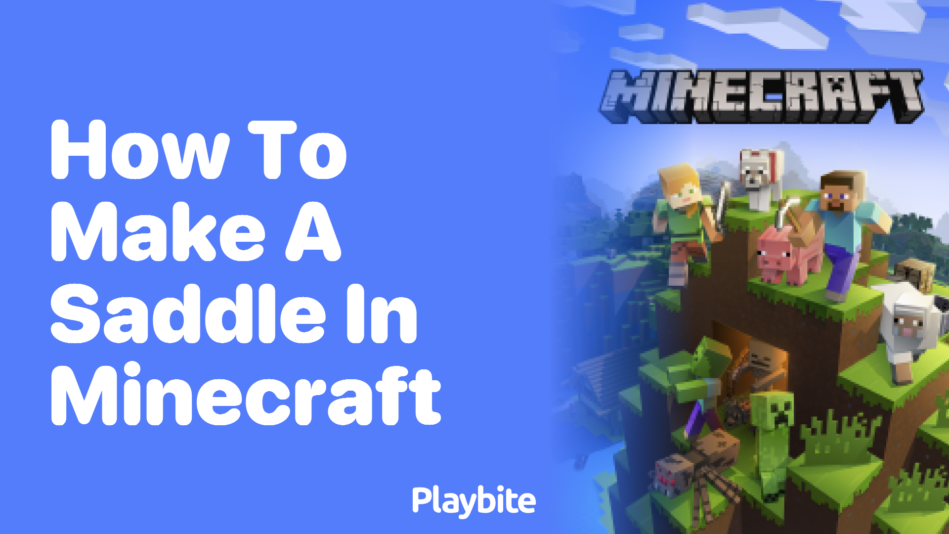 How to Make a Saddle in Minecraft - Playbite