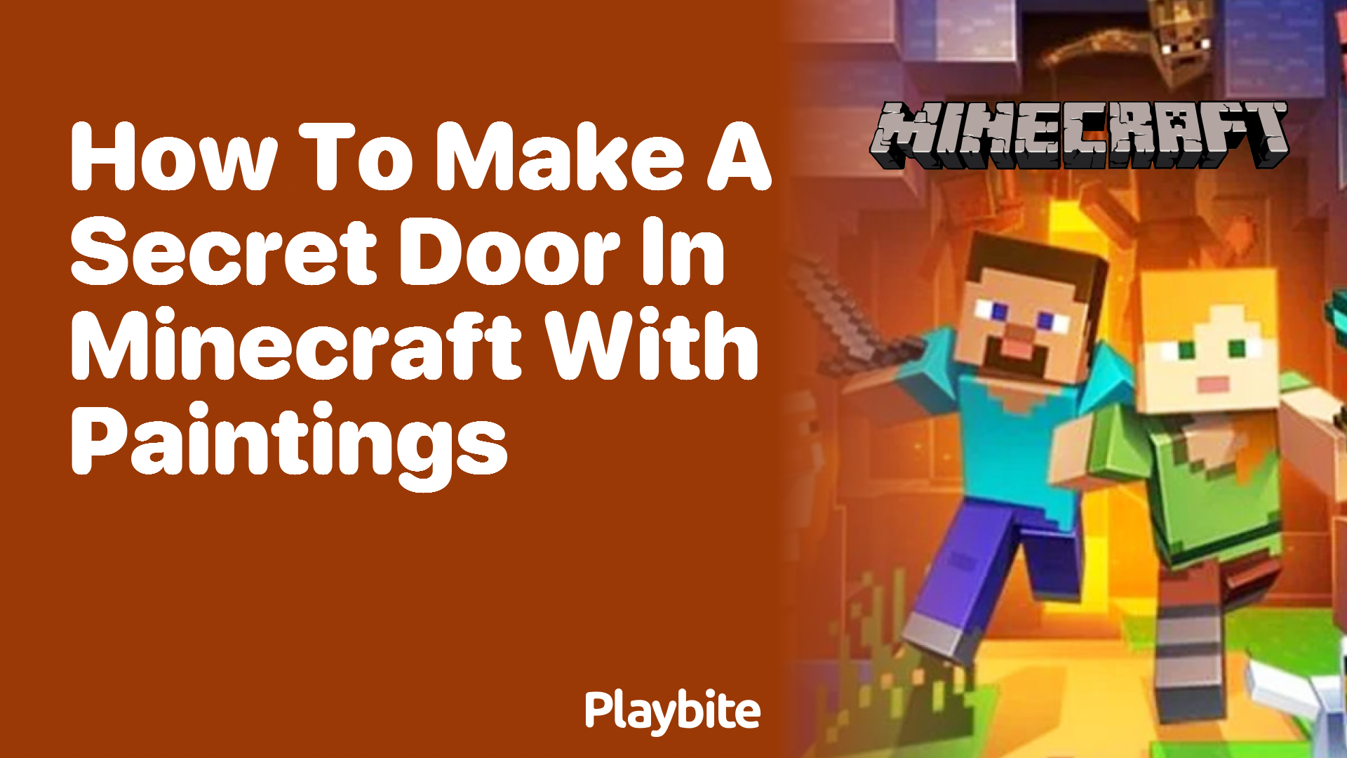 How to Make a Secret Door in Minecraft with Paintings - Playbite