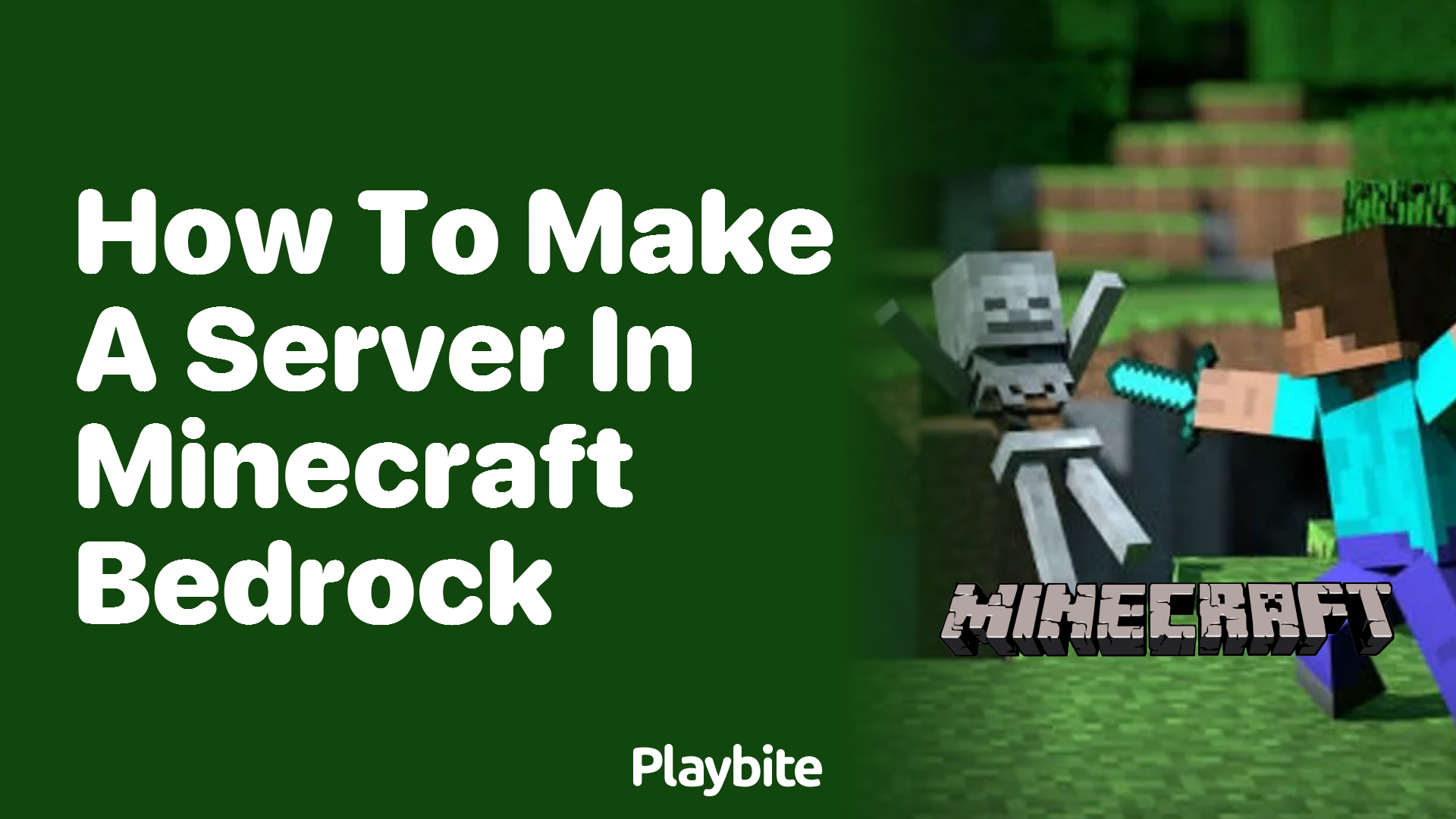 How to Make a Server in Minecraft Bedrock - Playbite