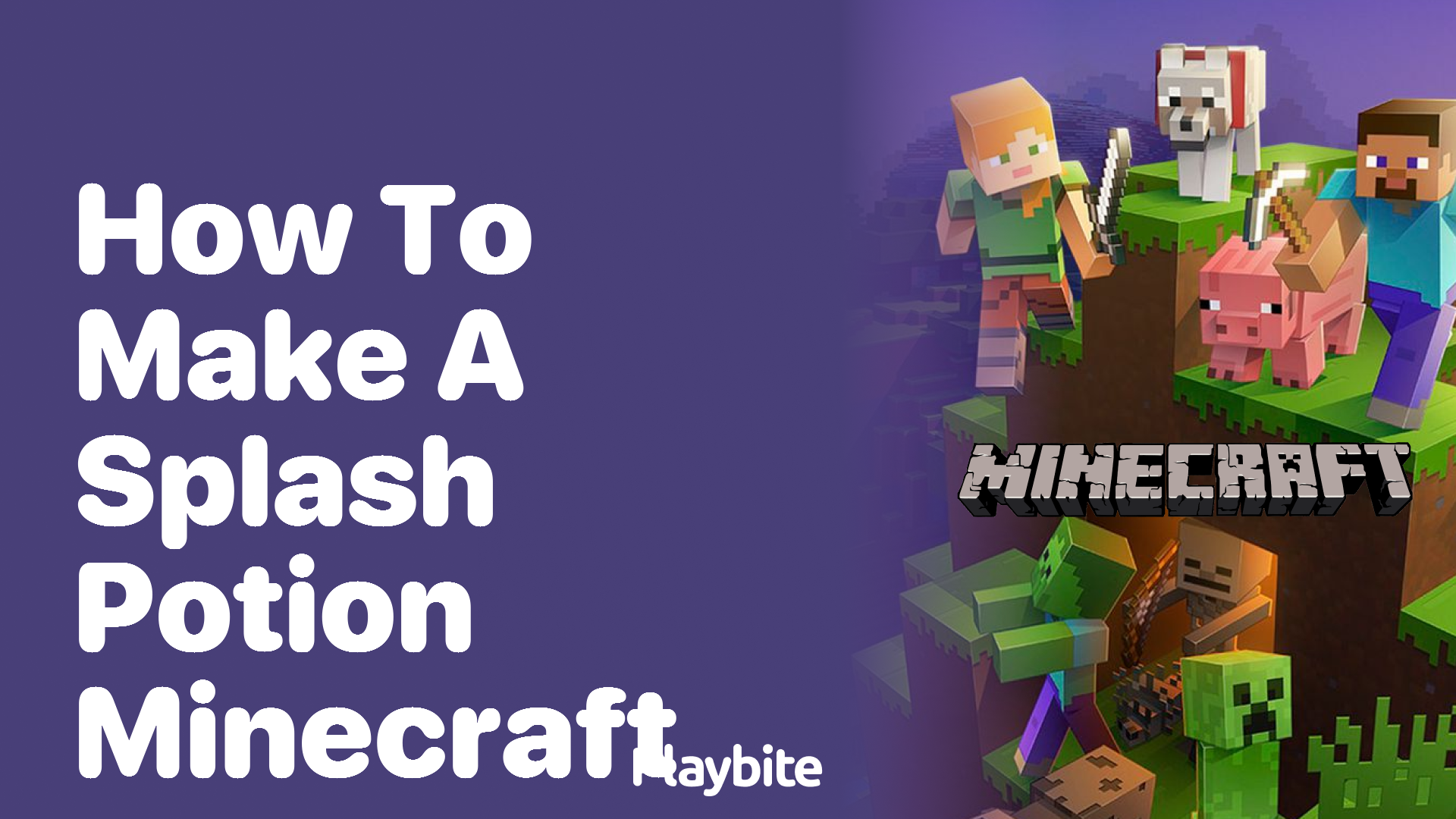 How to Make a Splash Potion in Minecraft - Playbite