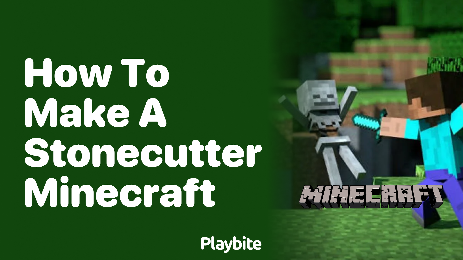 How to Make a Stonecutter in Minecraft - Playbite