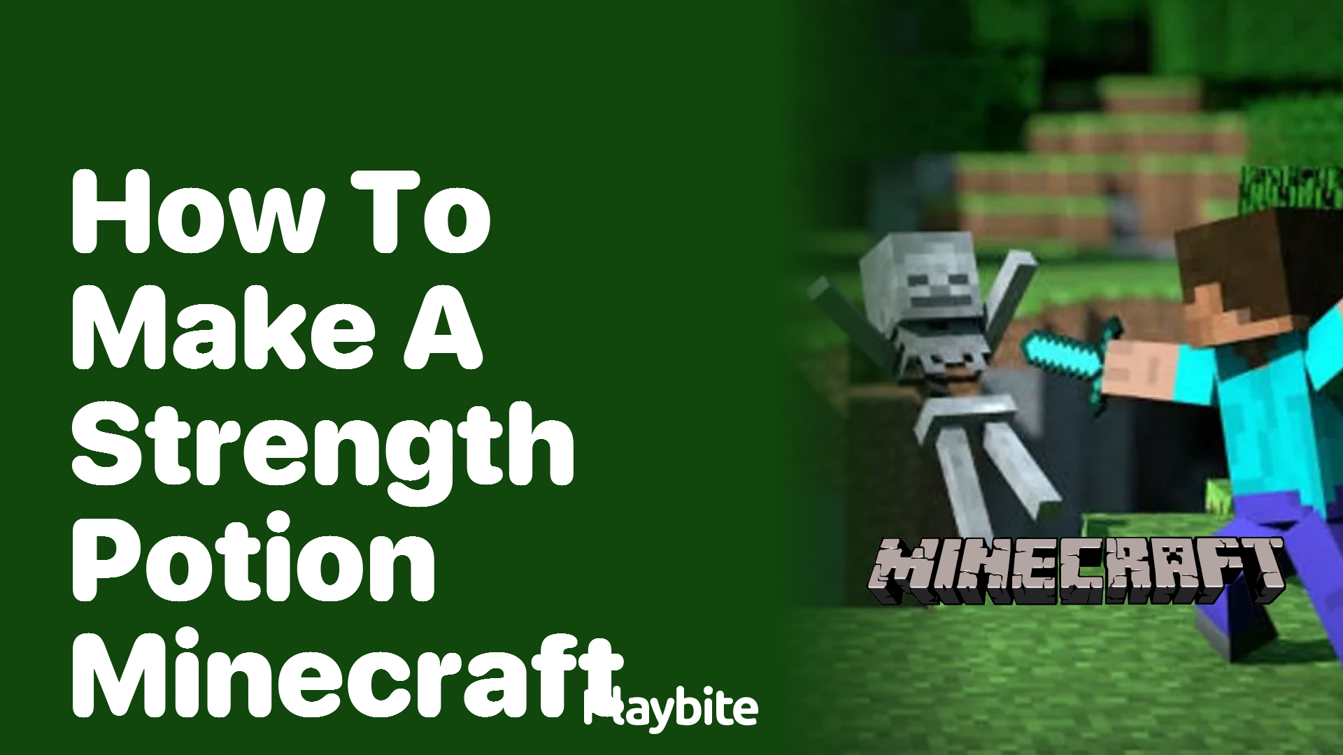 How to Make a Strength Potion in Minecraft - Playbite