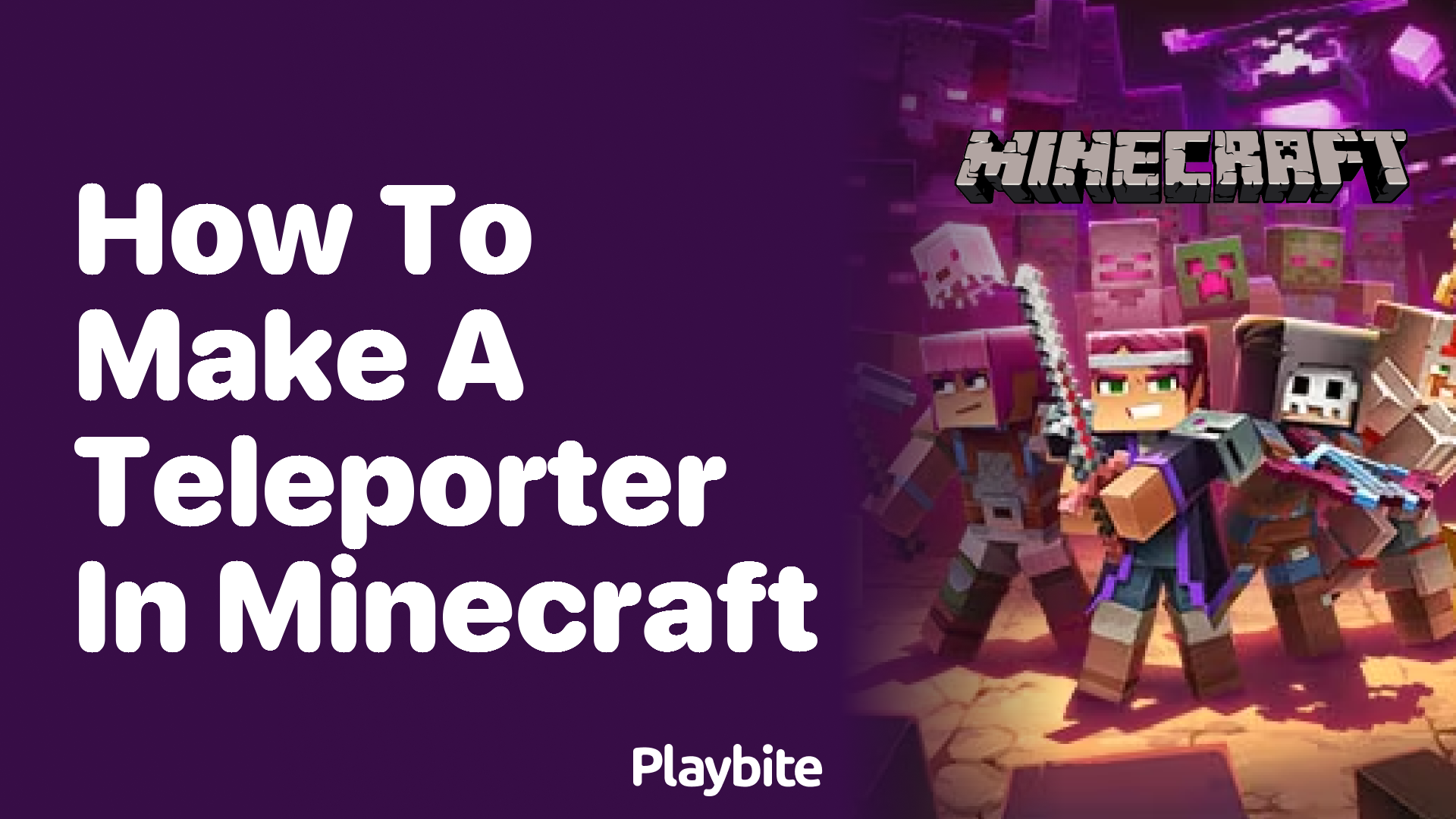 How to Make a Teleporter in Minecraft - Playbite