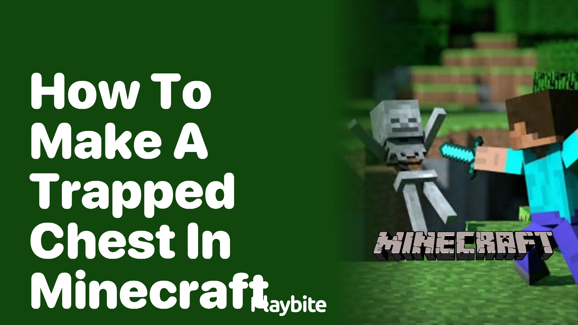 How to Make a Trapped Chest in Minecraft - Playbite