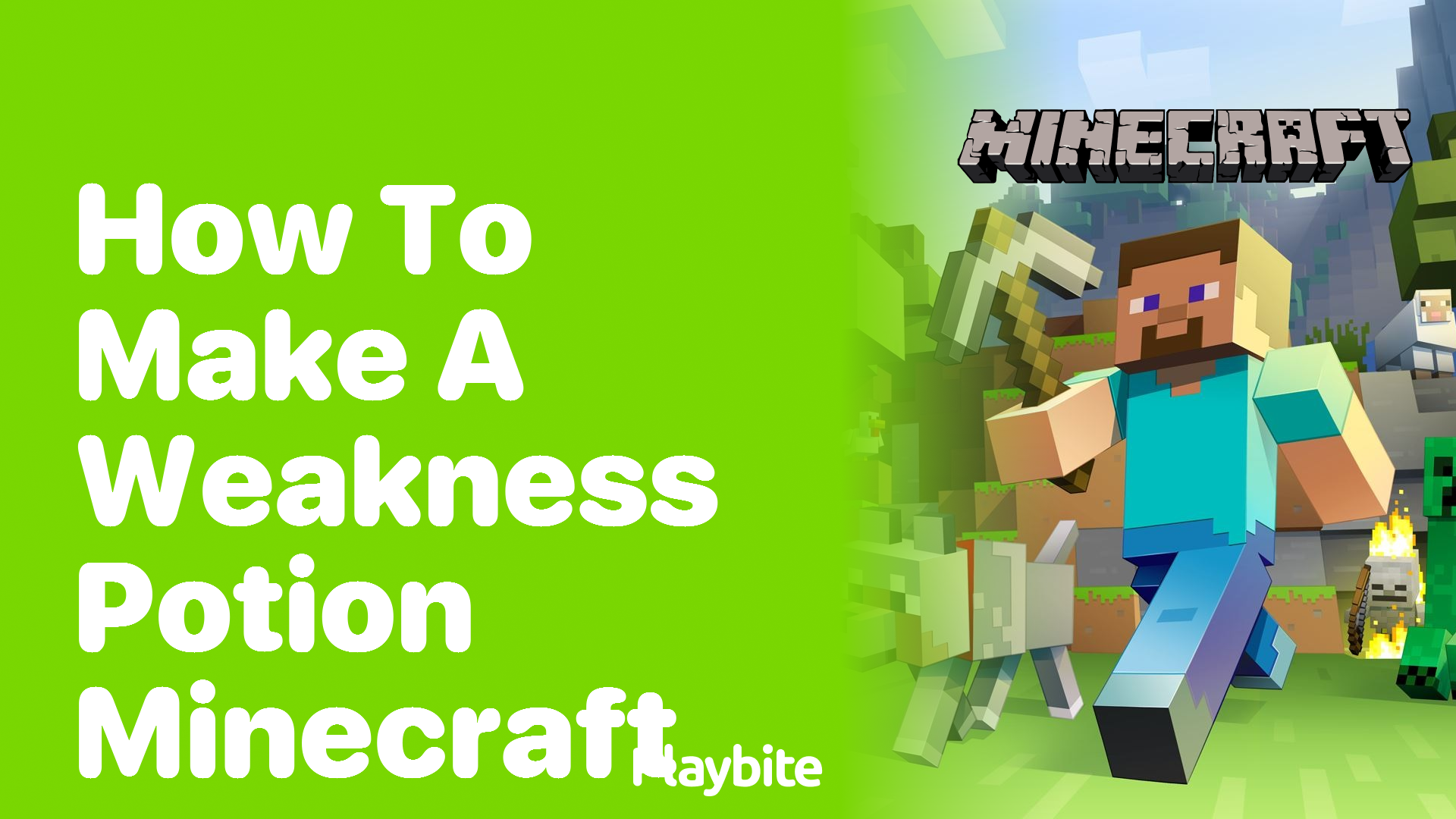 How to Make a Weakness Potion in Minecraft - Playbite