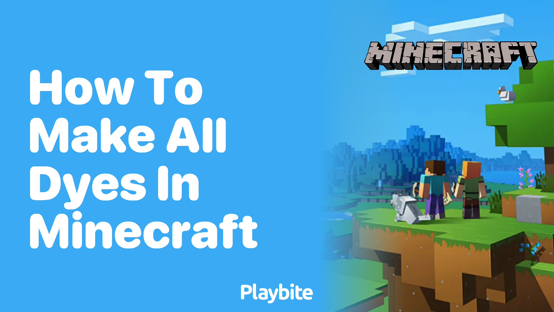 How to Make All Dyes in Minecraft - Playbite