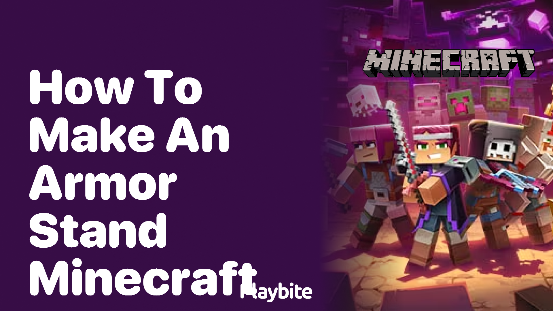 How to Make an Armor Stand in Minecraft - Playbite