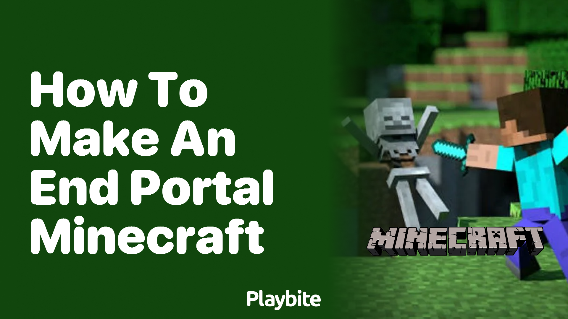 How to Make an End Portal in Minecraft - Playbite