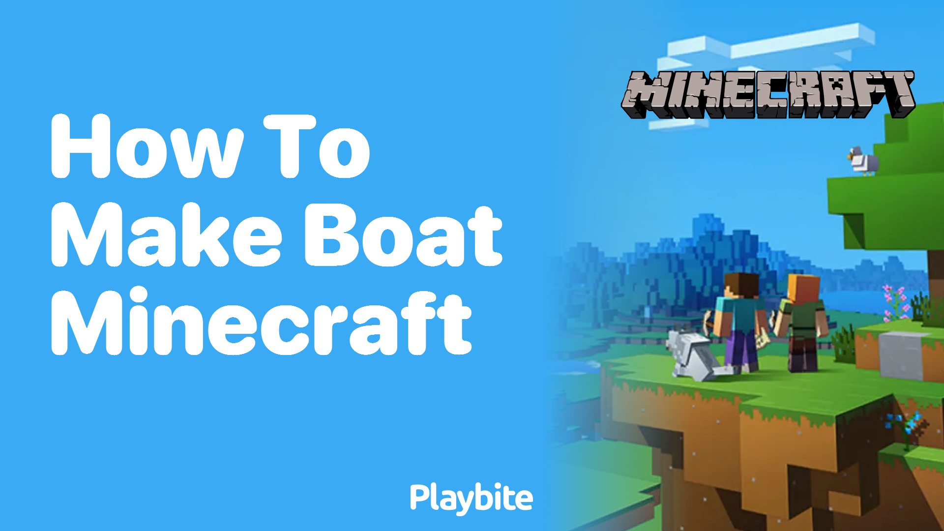 How to Make a Boat in Minecraft - Playbite