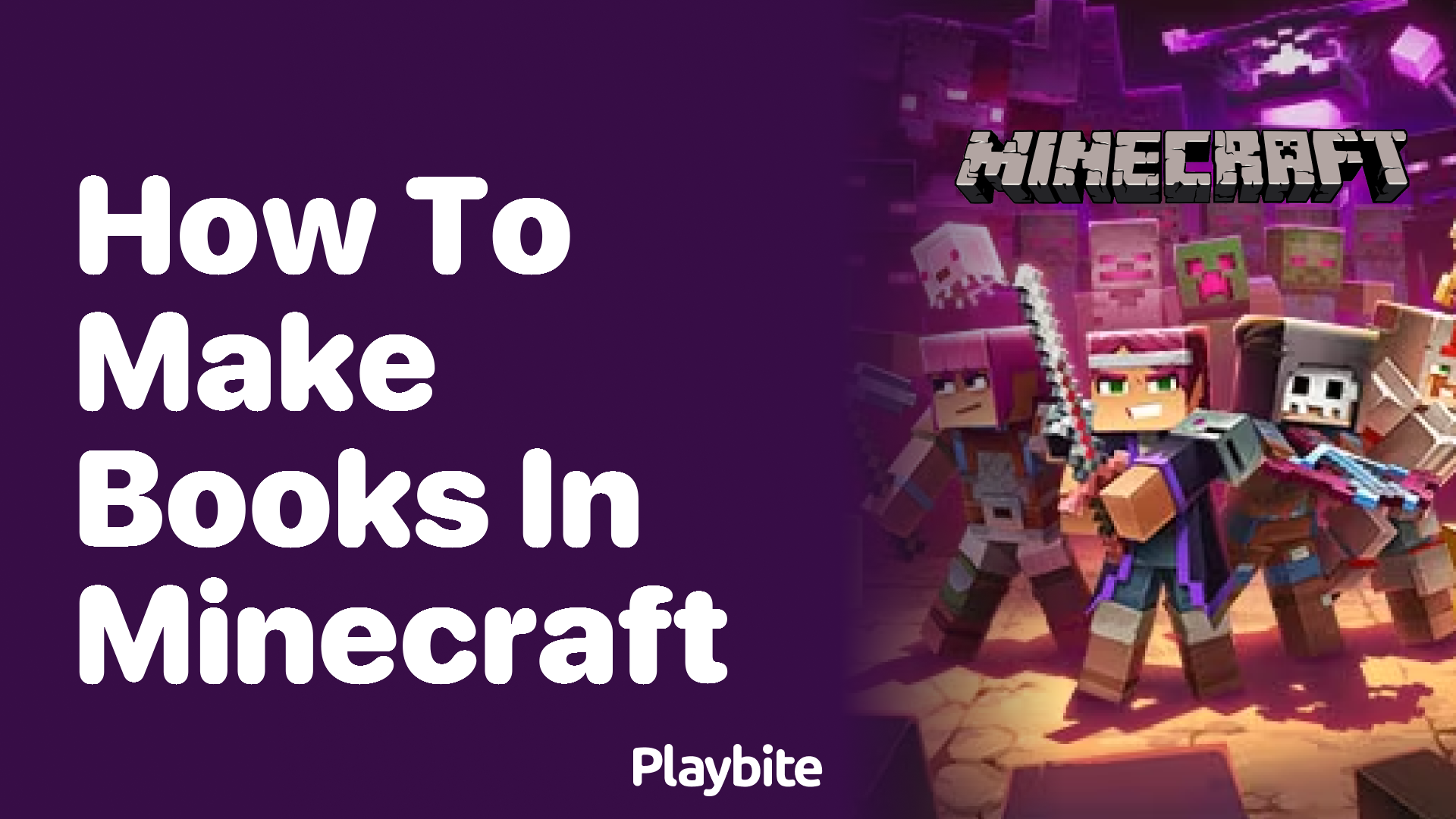 How to Make Books in Minecraft - Playbite