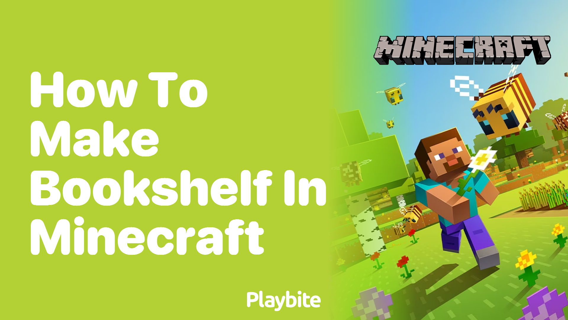 How to Make a Bookshelf in Minecraft - Playbite