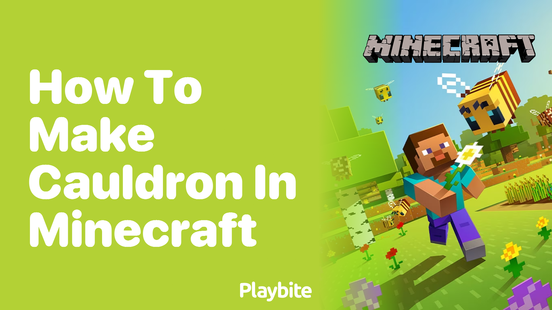 How to Make a Cauldron in Minecraft - Playbite