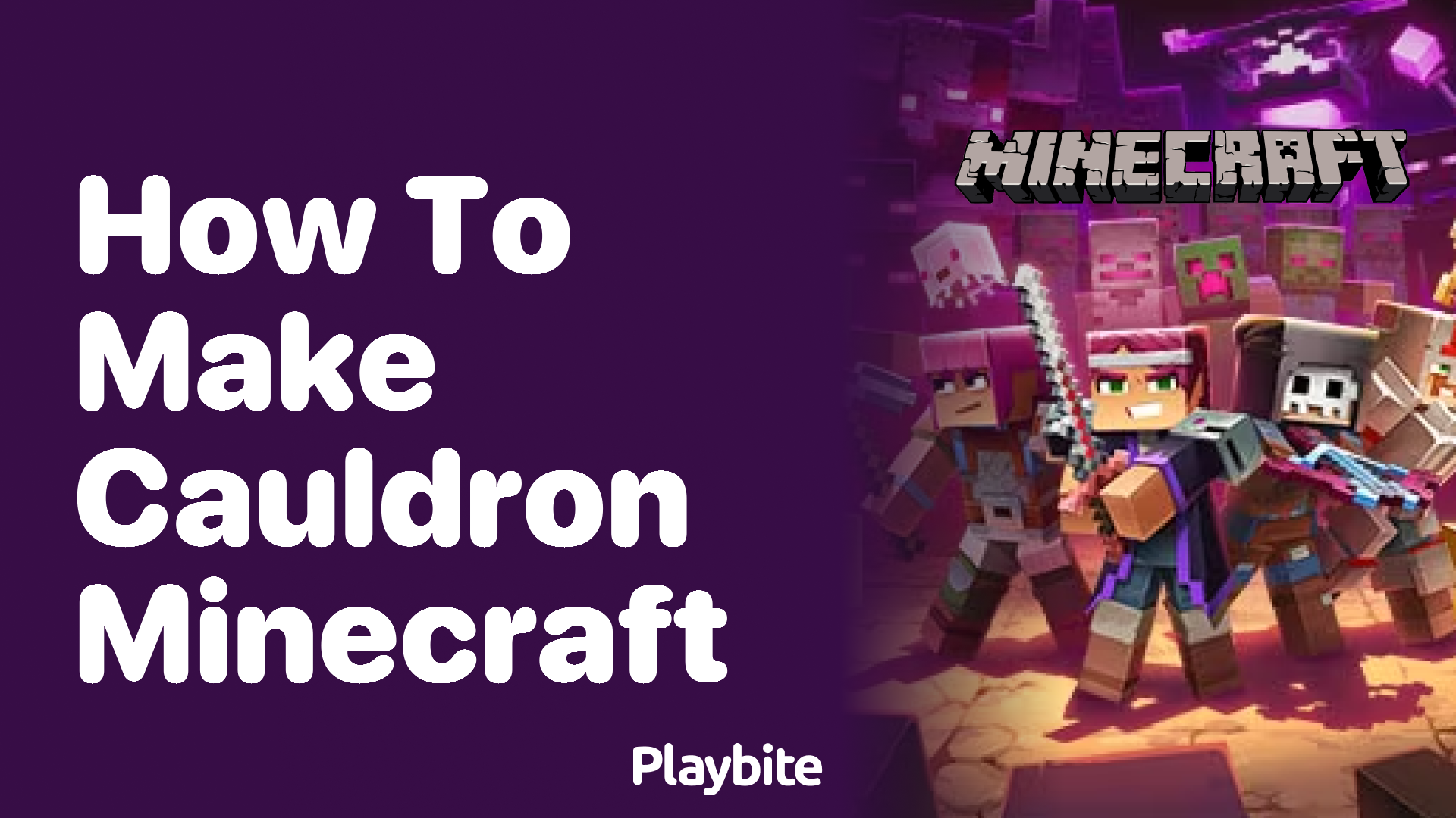 How to Make a Cauldron in Minecraft - Playbite