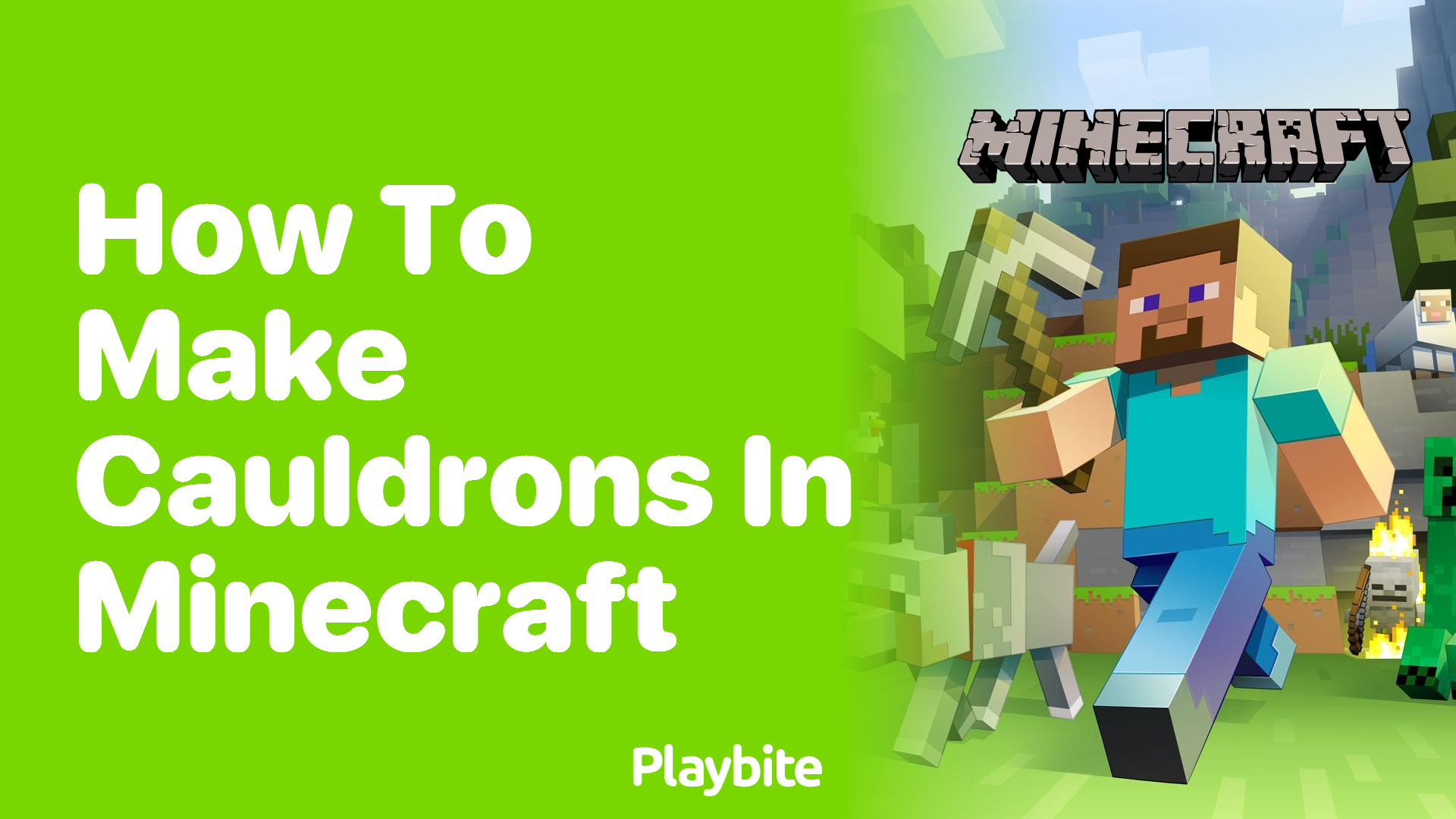 How to make Cauldrons in Minecraft - Playbite