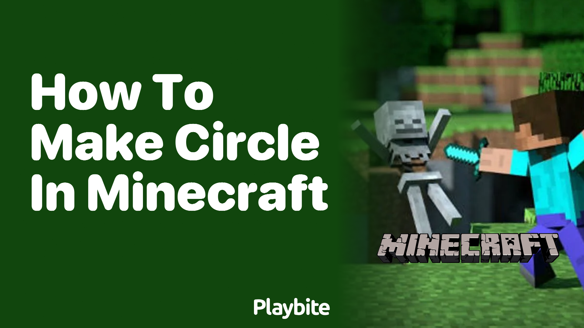 How to Make a Circle in Minecraft - Playbite