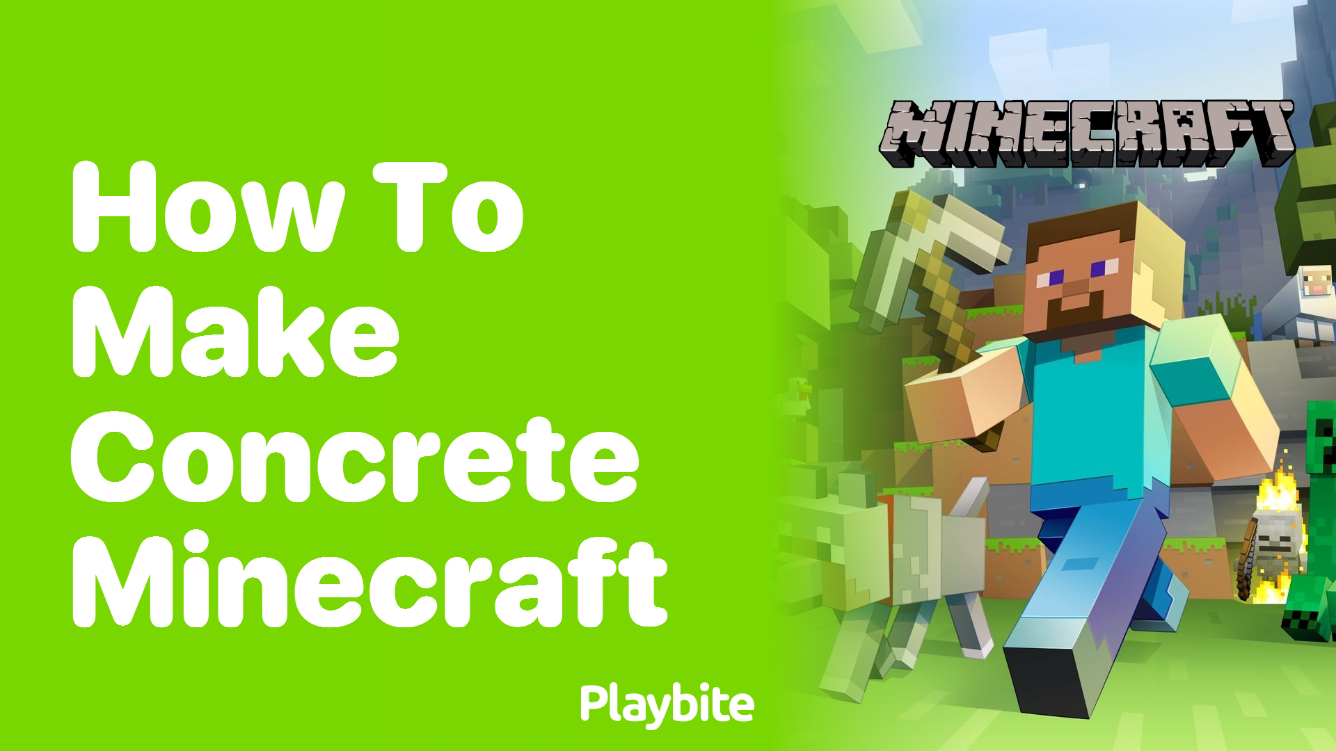 How to Make Concrete in Minecraft - Playbite