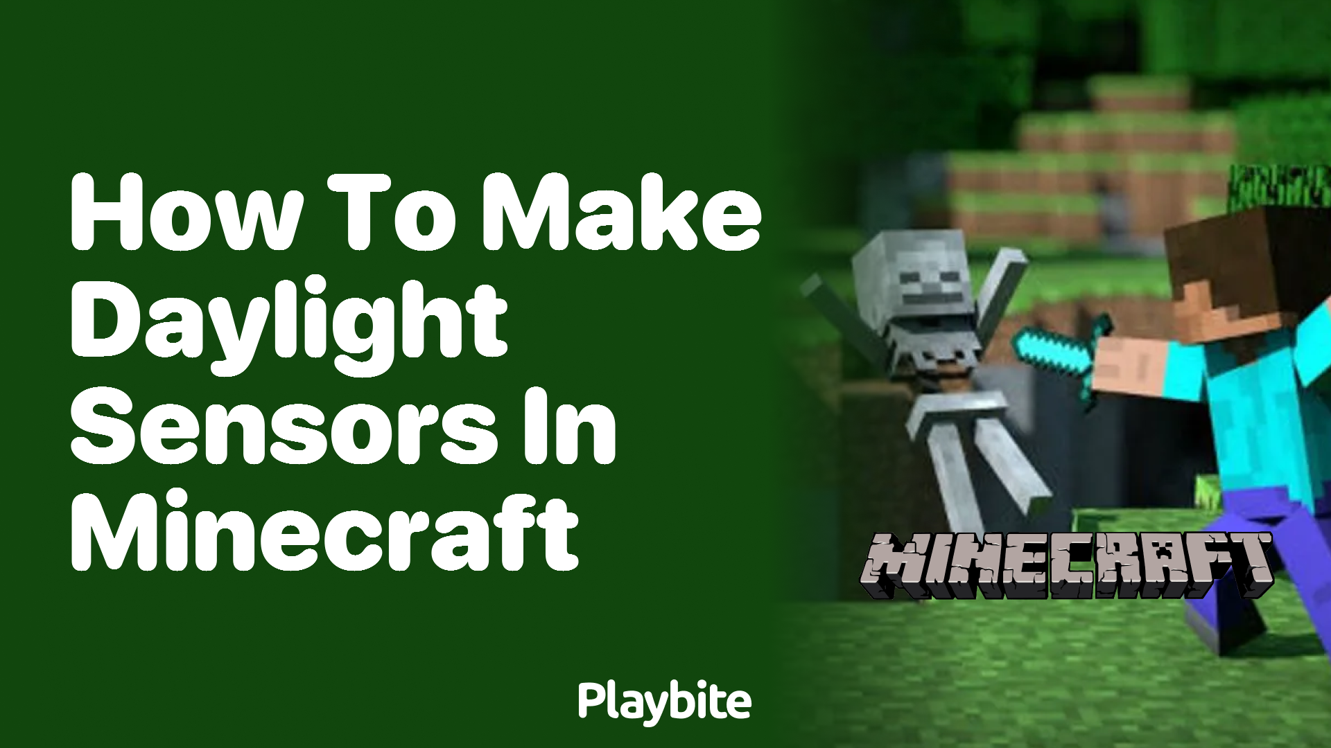How to Make Daylight Sensors in Minecraft - Playbite