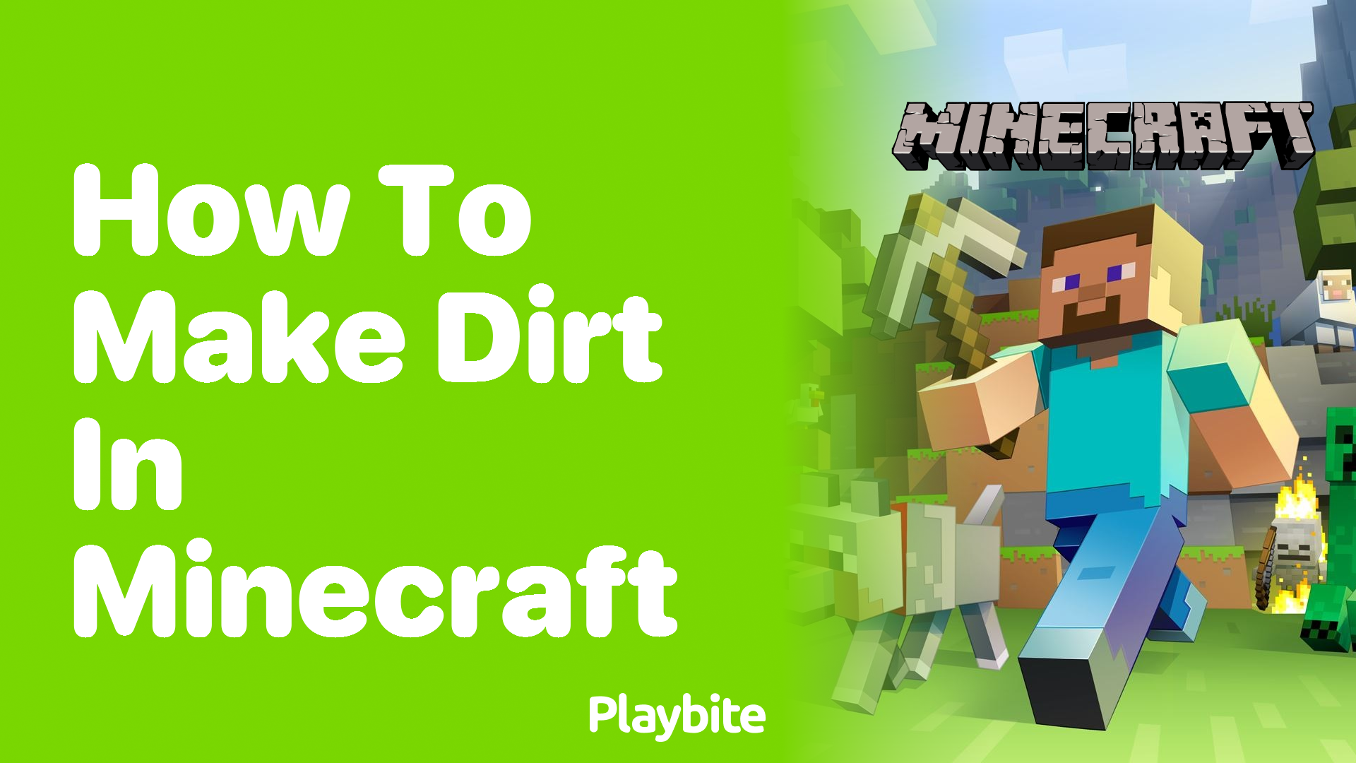 How to Make Dirt in Minecraft - Playbite