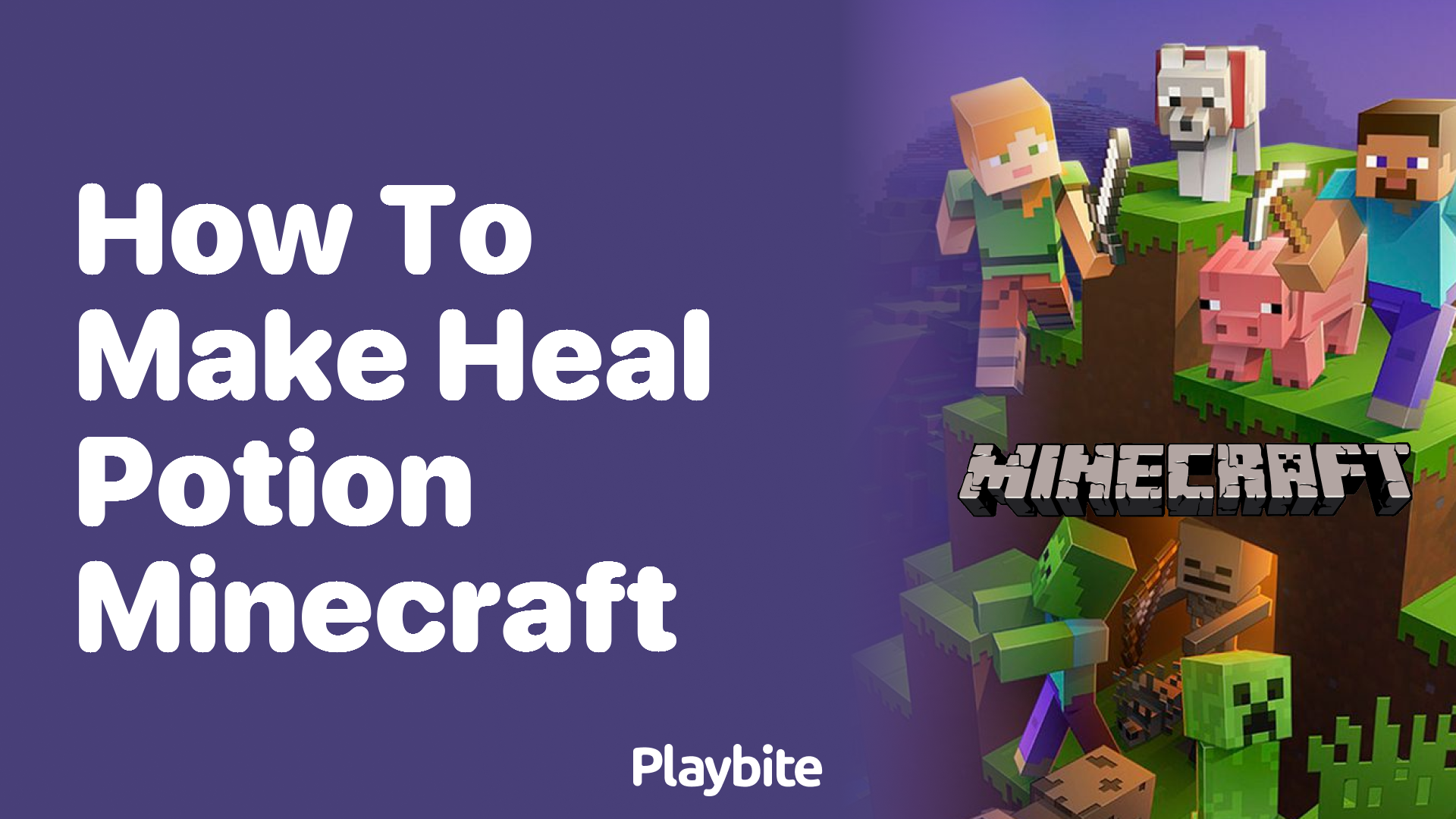 How to Make a Heal Potion in Minecraft - Playbite