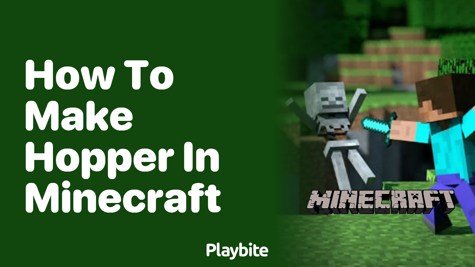How to Make a Hopper in Minecraft - Playbite