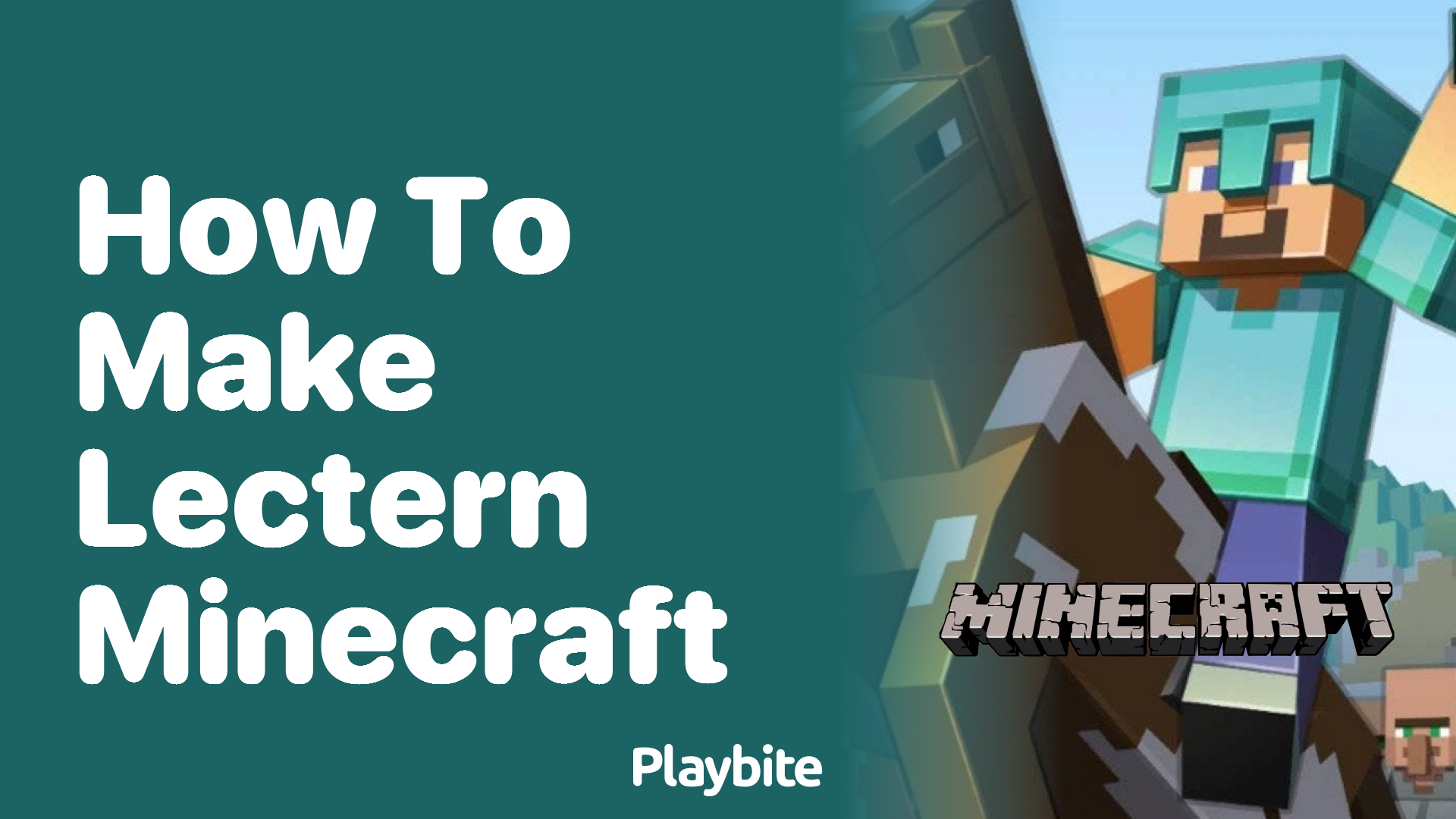 How to Make a Lectern in Minecraft - Playbite