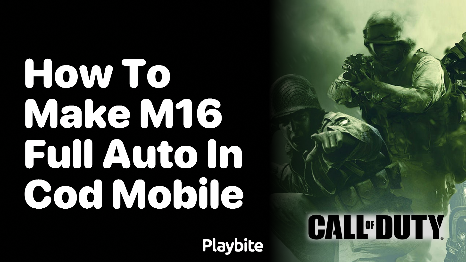 How to Make the M16 Full Auto in COD Mobile - Playbite