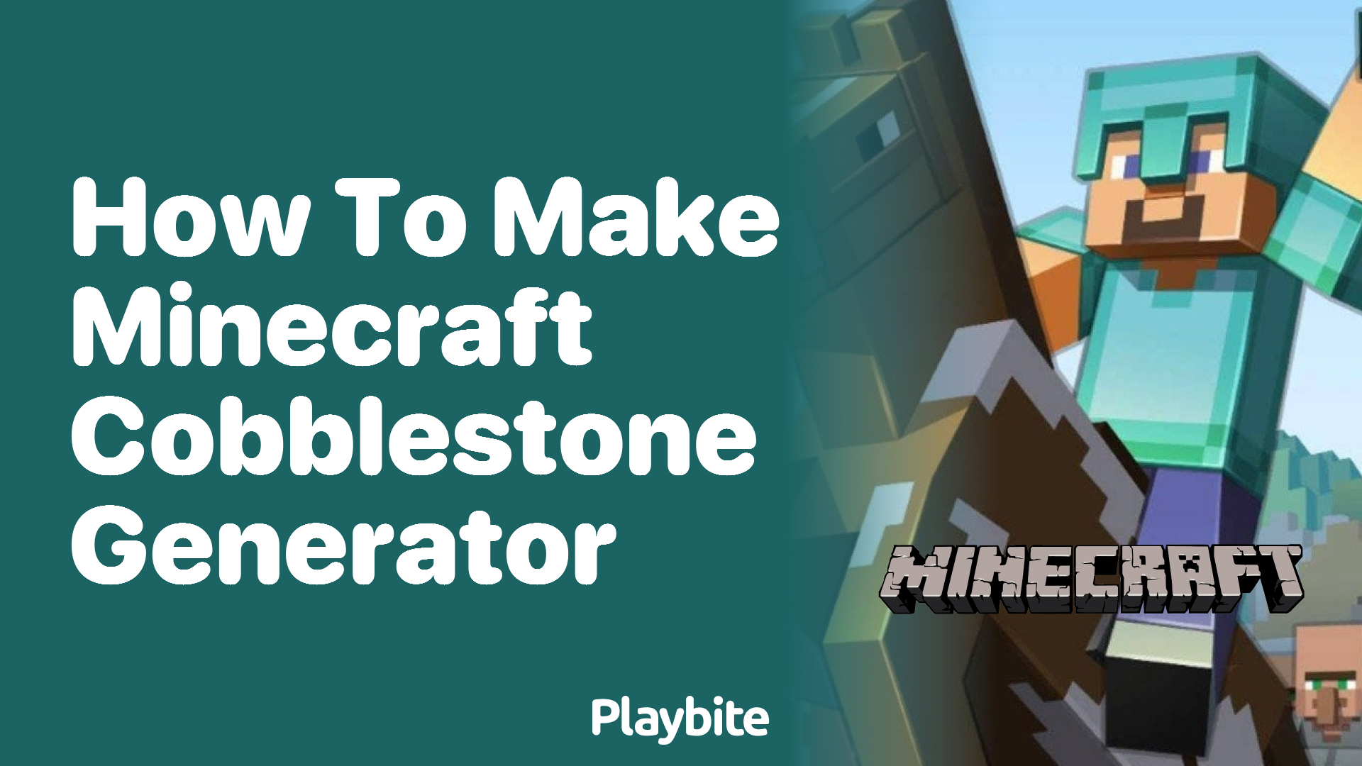 How to Make a Minecraft Cobblestone Generator - Playbite
