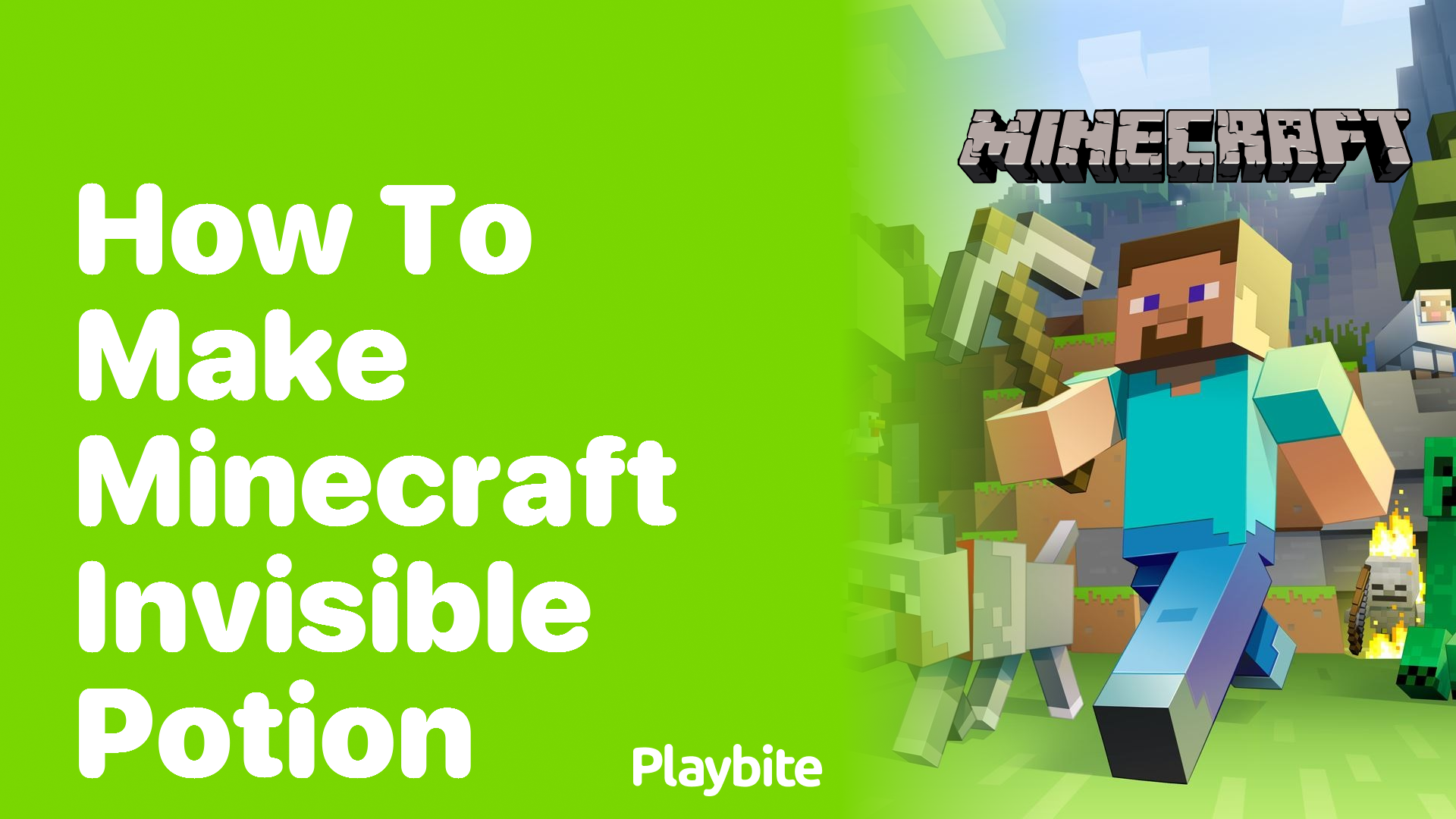 How to Make an Invisible Potion in Minecraft - Playbite