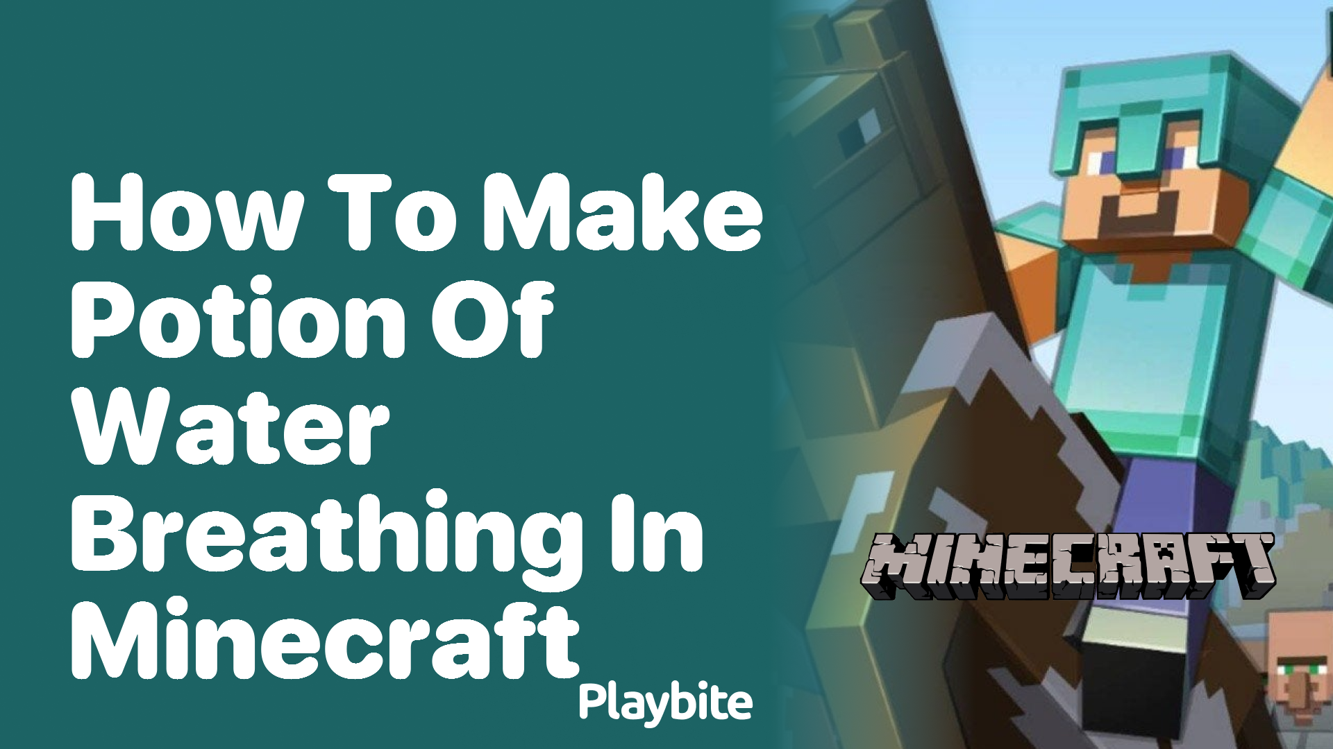 How to Make Potion of Water Breathing in Minecraft - Playbite