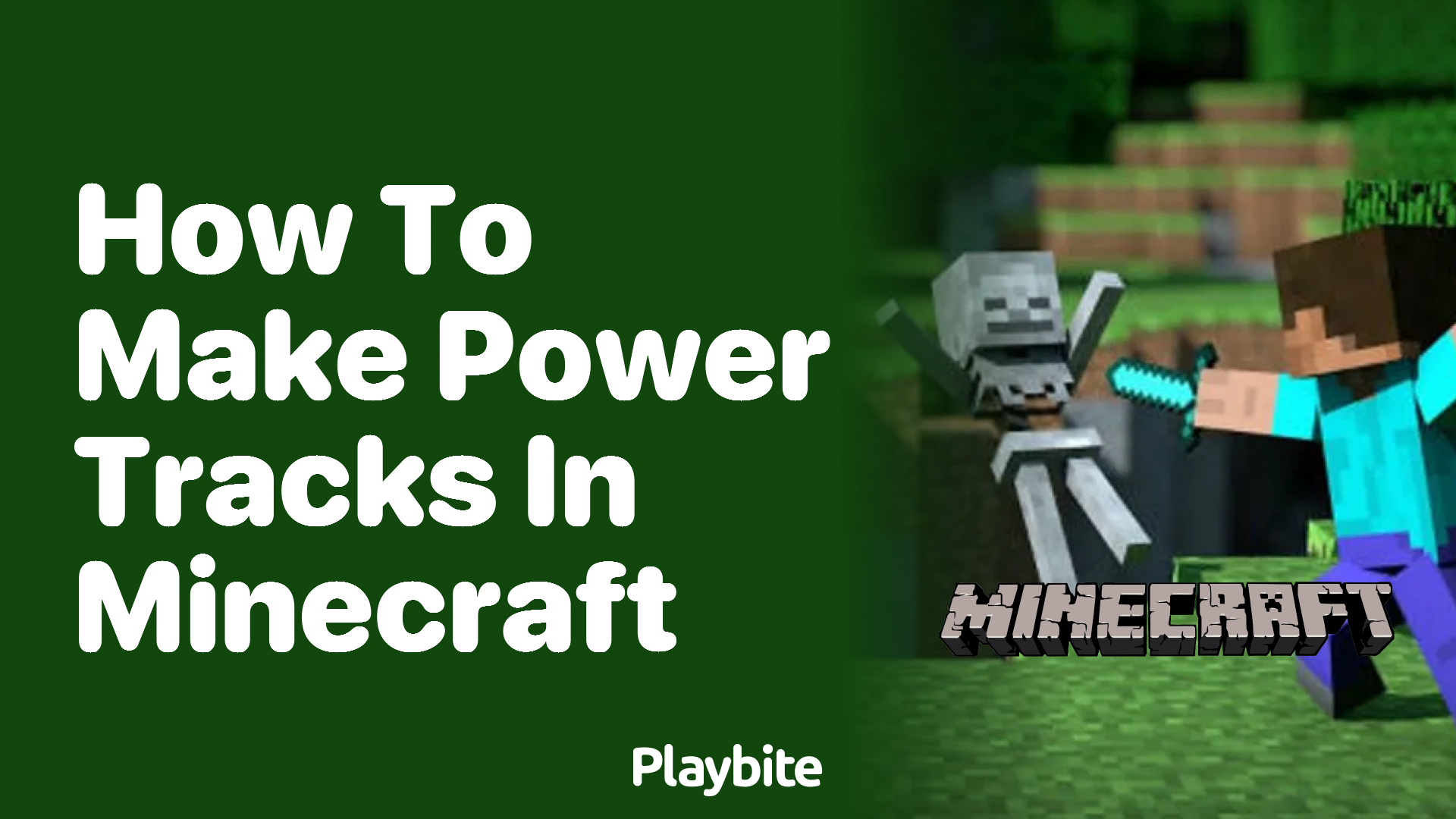 How to Make Power Tracks in Minecraft - Playbite
