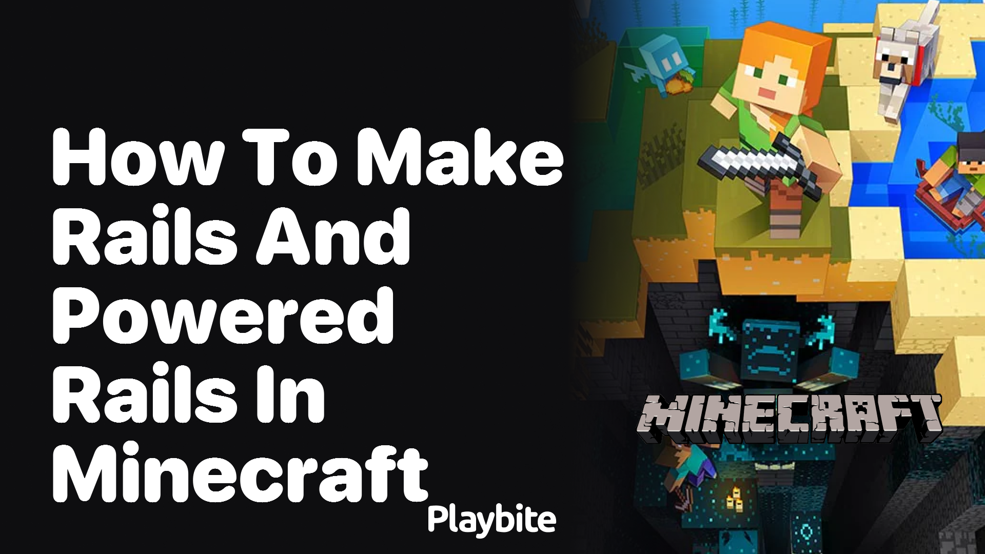 How to Make Rails and Powered Rails in Minecraft - Playbite