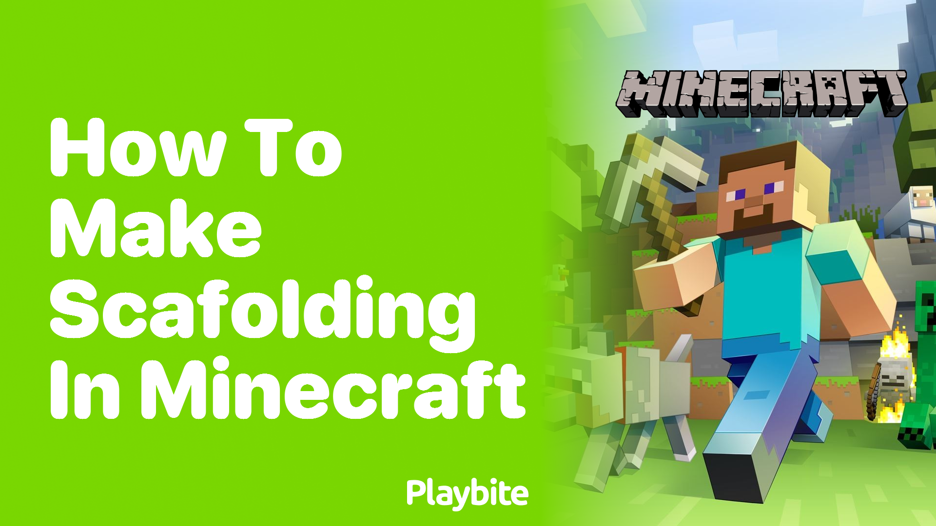 How to Make Scaffolding in Minecraft - Playbite