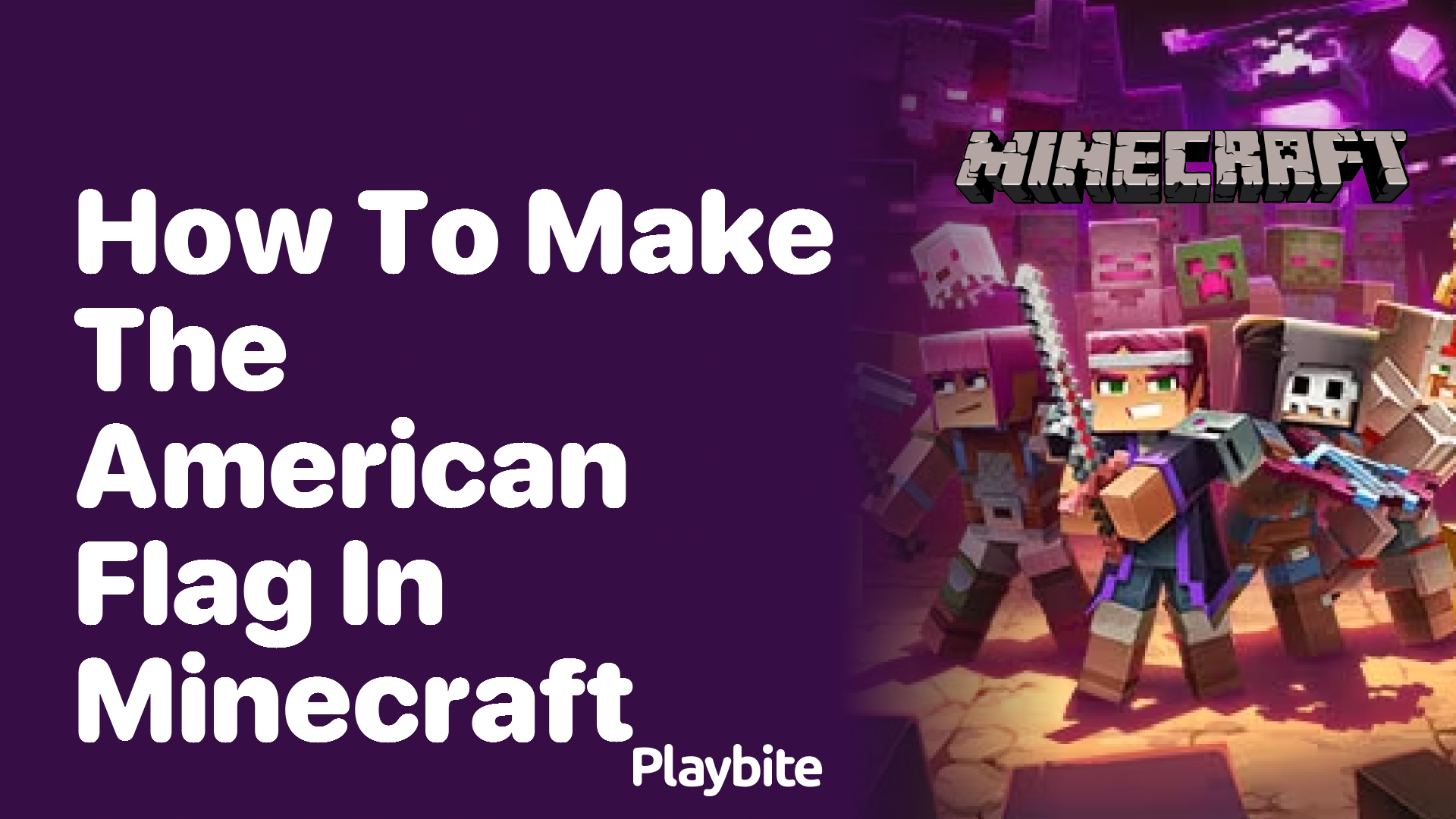How to Make the American Flag in Minecraft - Playbite