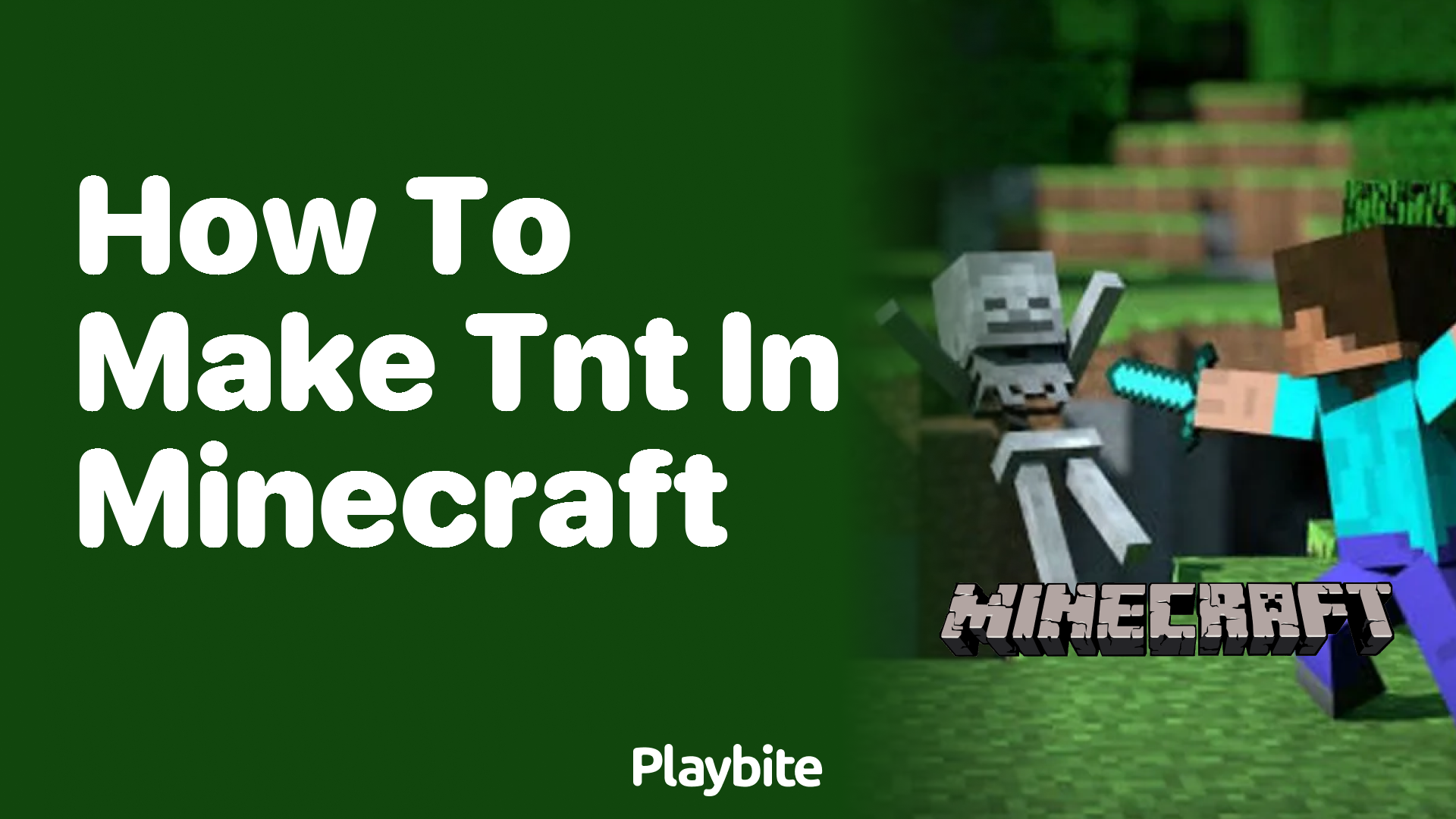 How to Make TNT in Minecraft? - Playbite