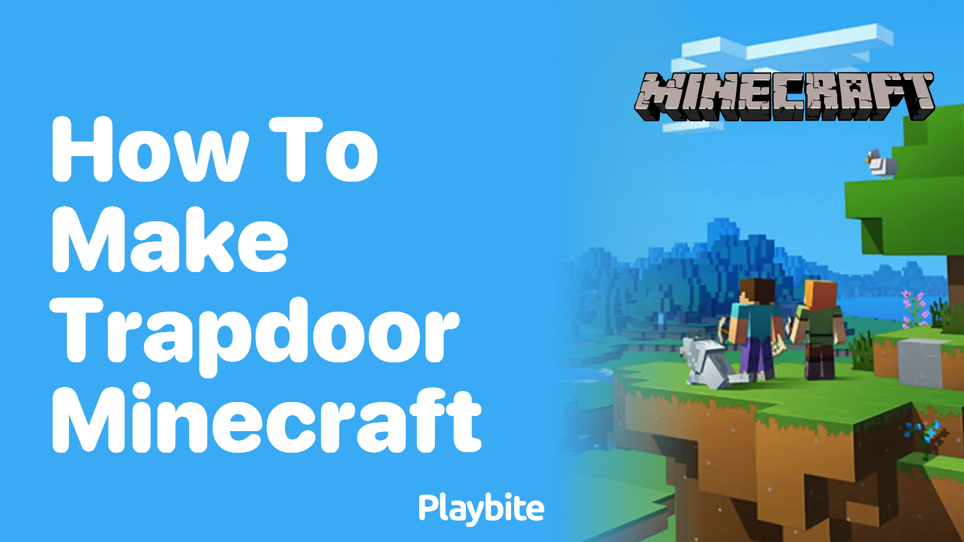 How to Make a Trapdoor in Minecraft - Playbite