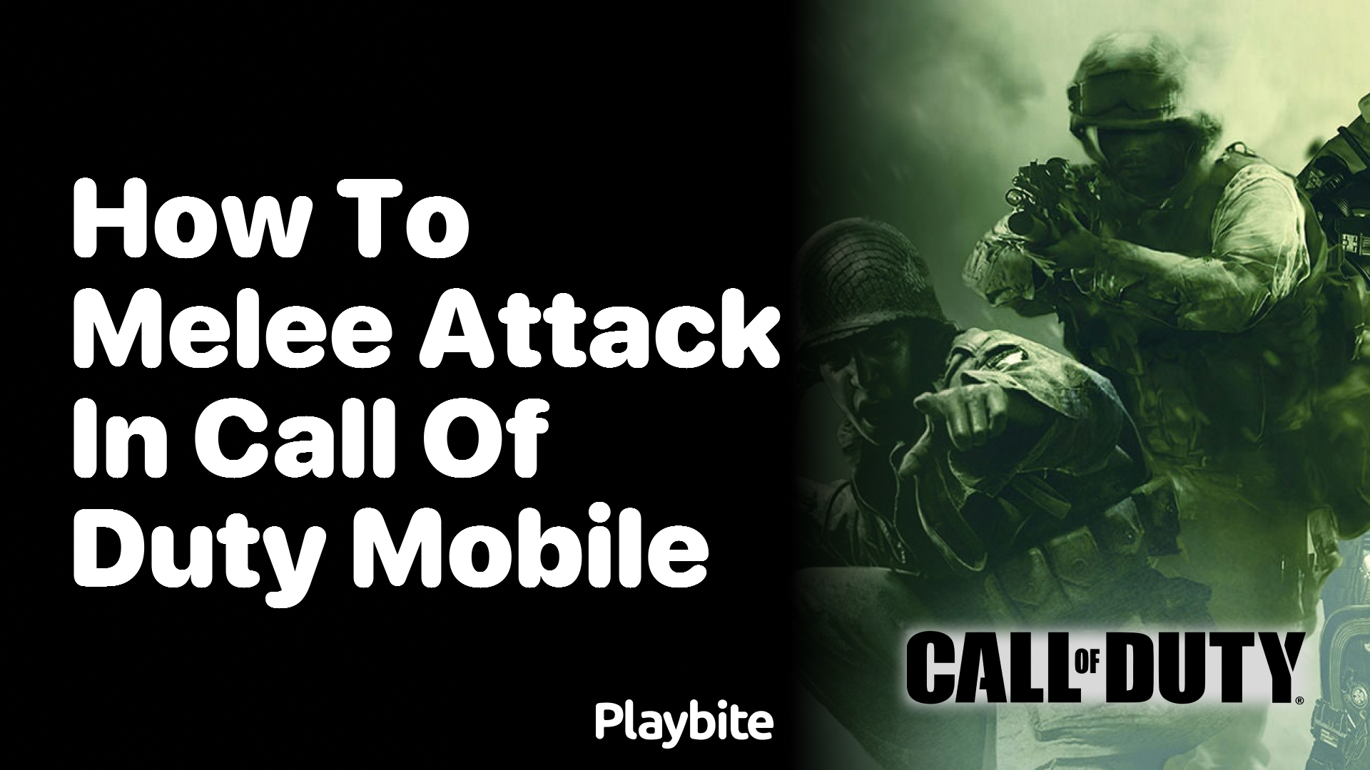 How to Melee Attack in Call of Duty Mobile - Playbite