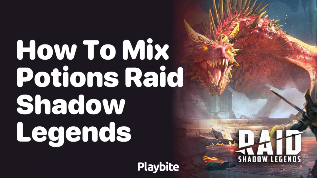How to Mix Potions in Raid Shadow Legends - Playbite