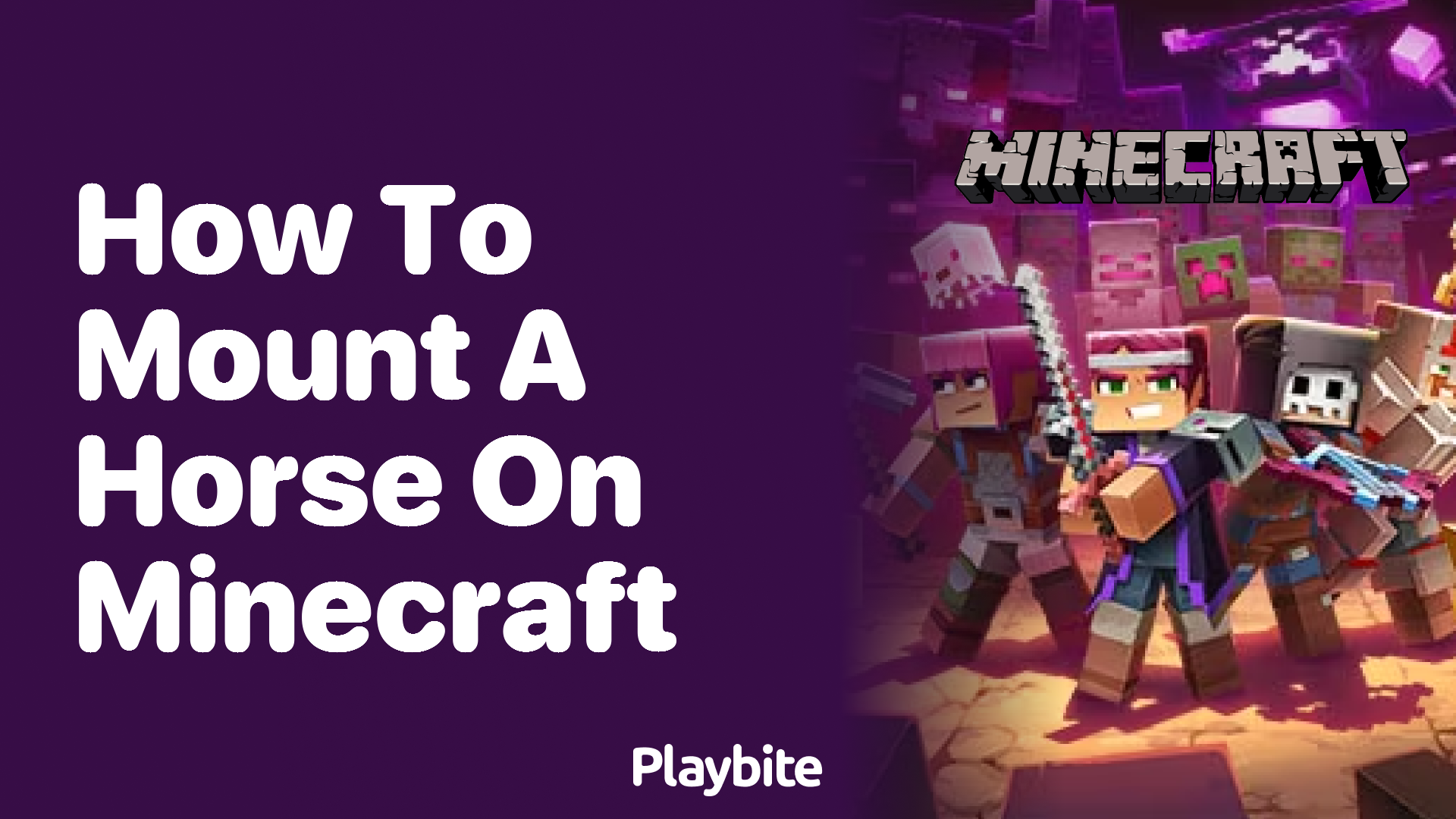 How to Mount a Horse in Minecraft: A Simple Guide - Playbite