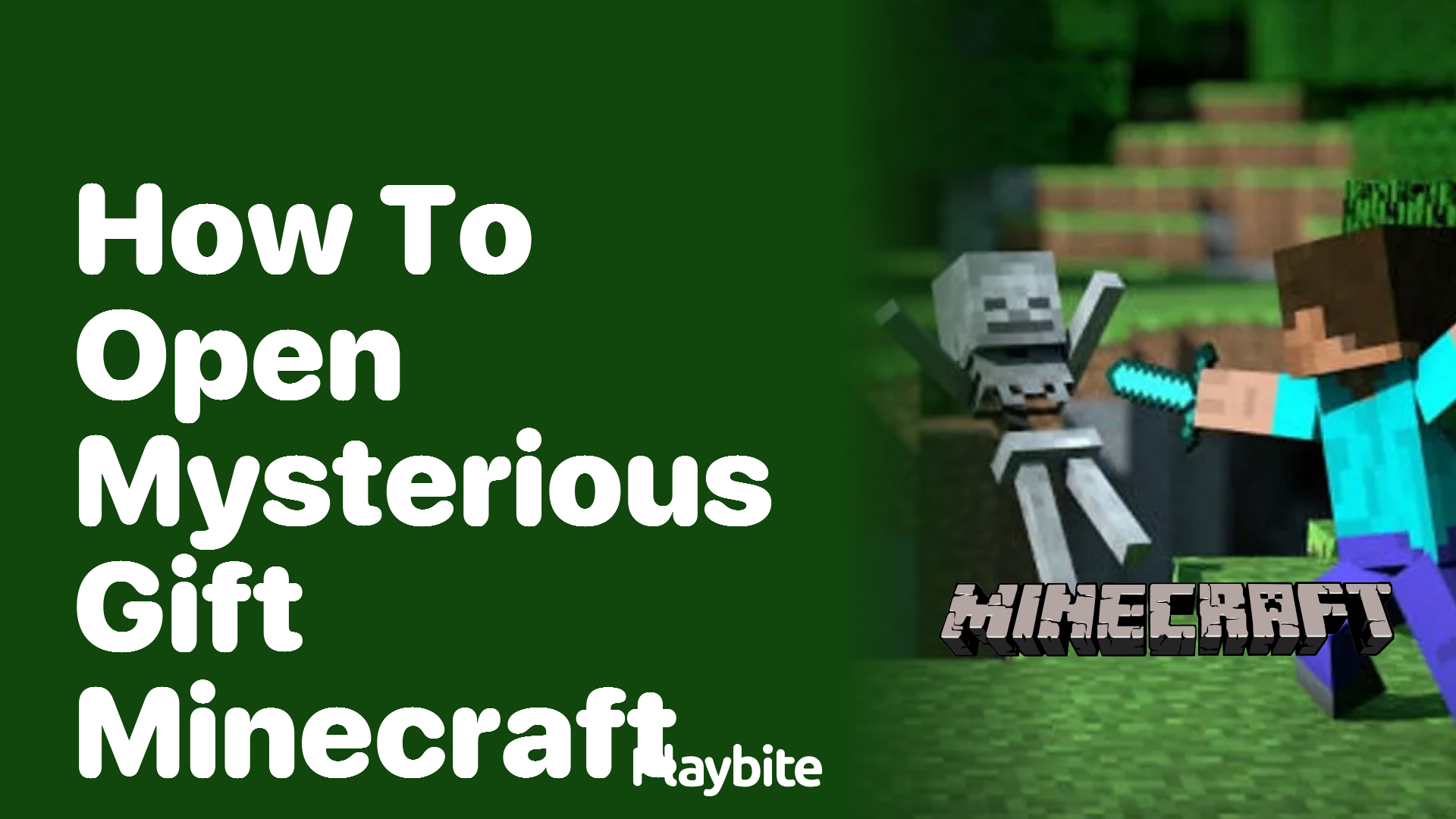 How to Open a Mysterious Gift in Minecraft - Playbite