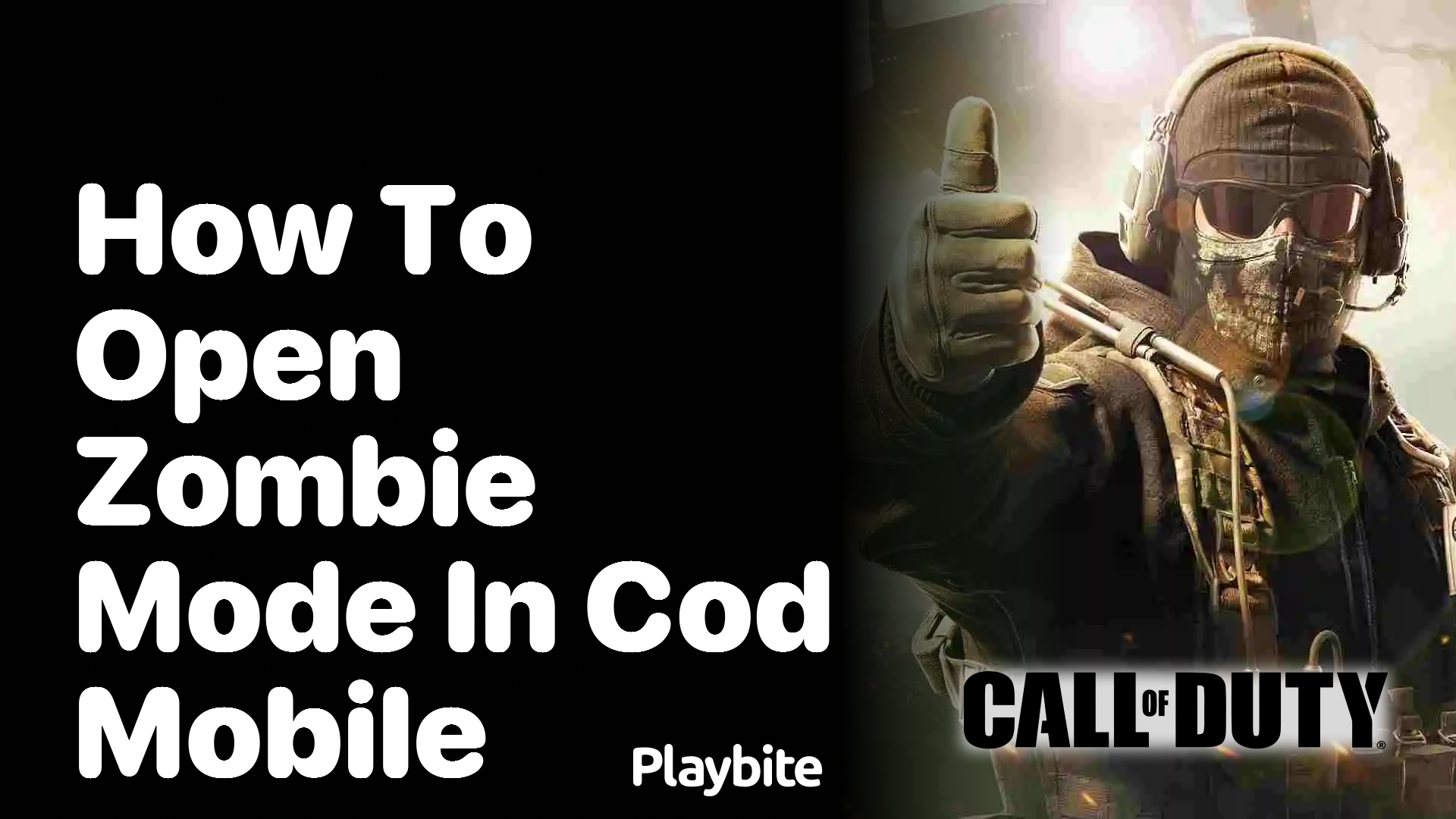 How to Open Zombie Mode in COD Mobile - Playbite