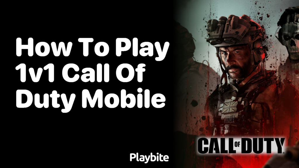 How to Play 1v1 in Call of Duty Mobile - Playbite