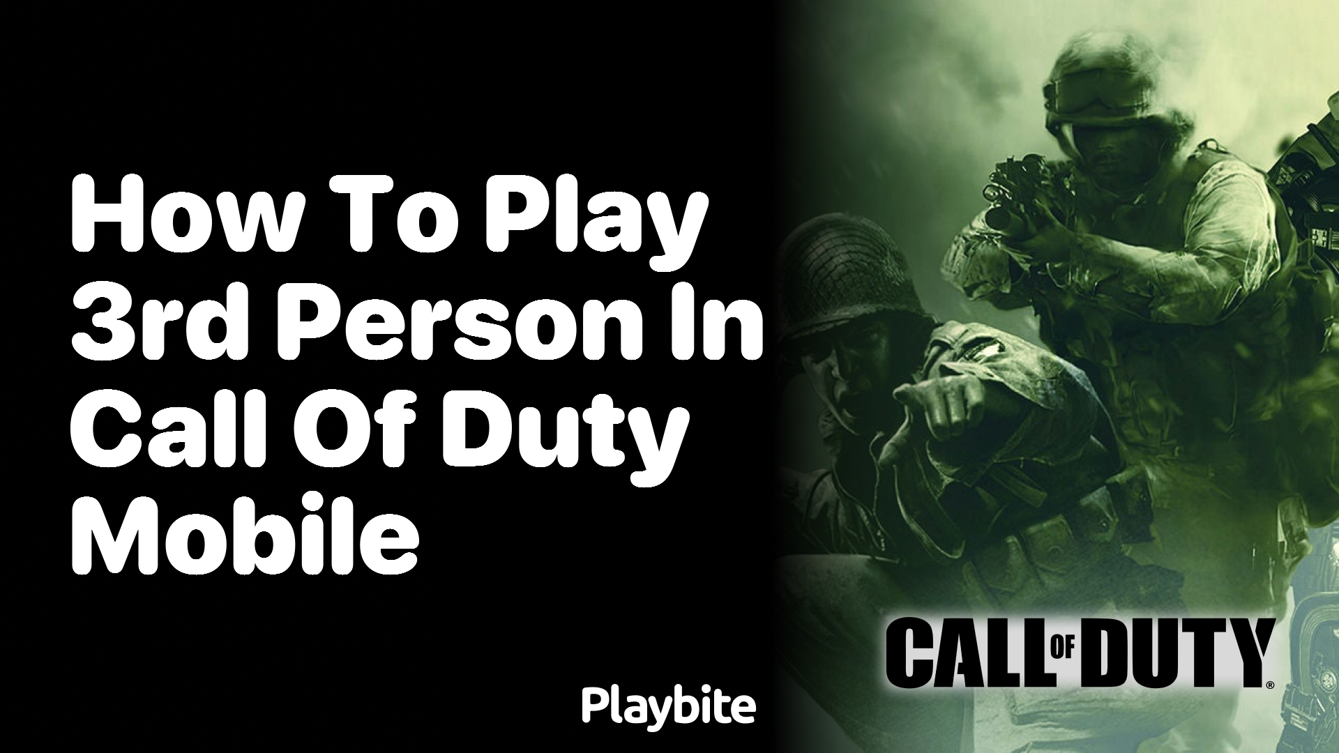 How to Play 3rd Person in Call of Duty Mobile? - Playbite
