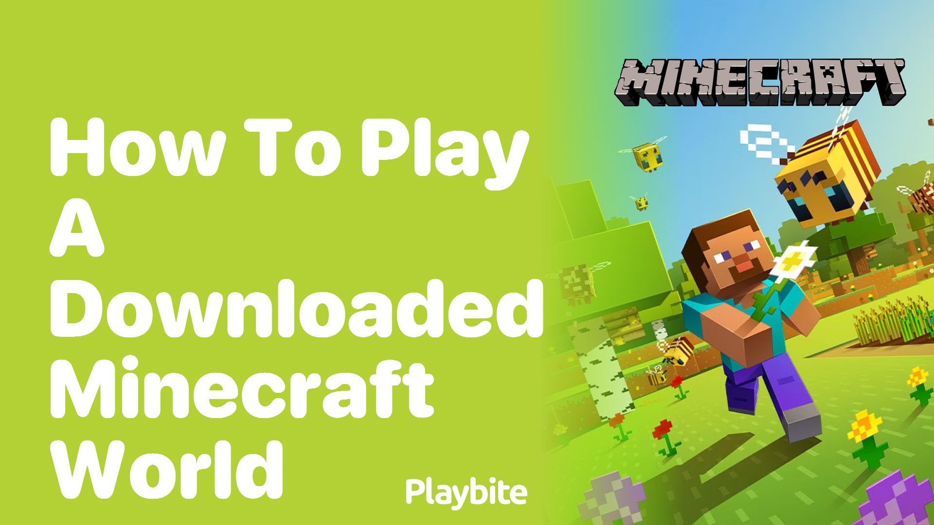 How to Play a Downloaded Minecraft World - Playbite