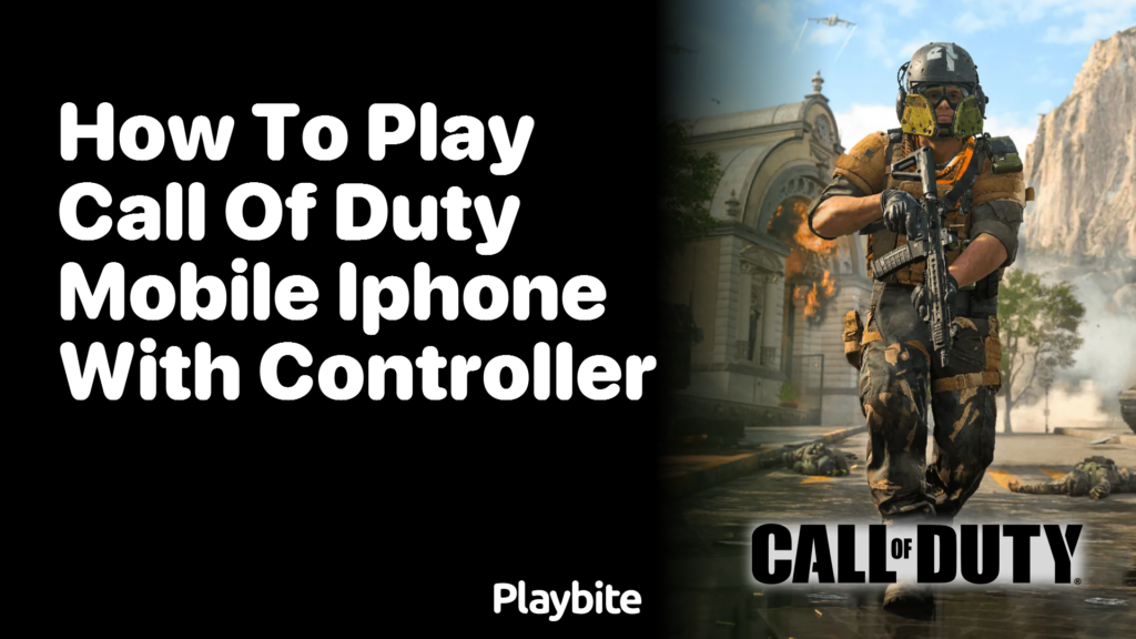 How to Play Call of Duty Mobile on iPhone with a Controller - Playbite