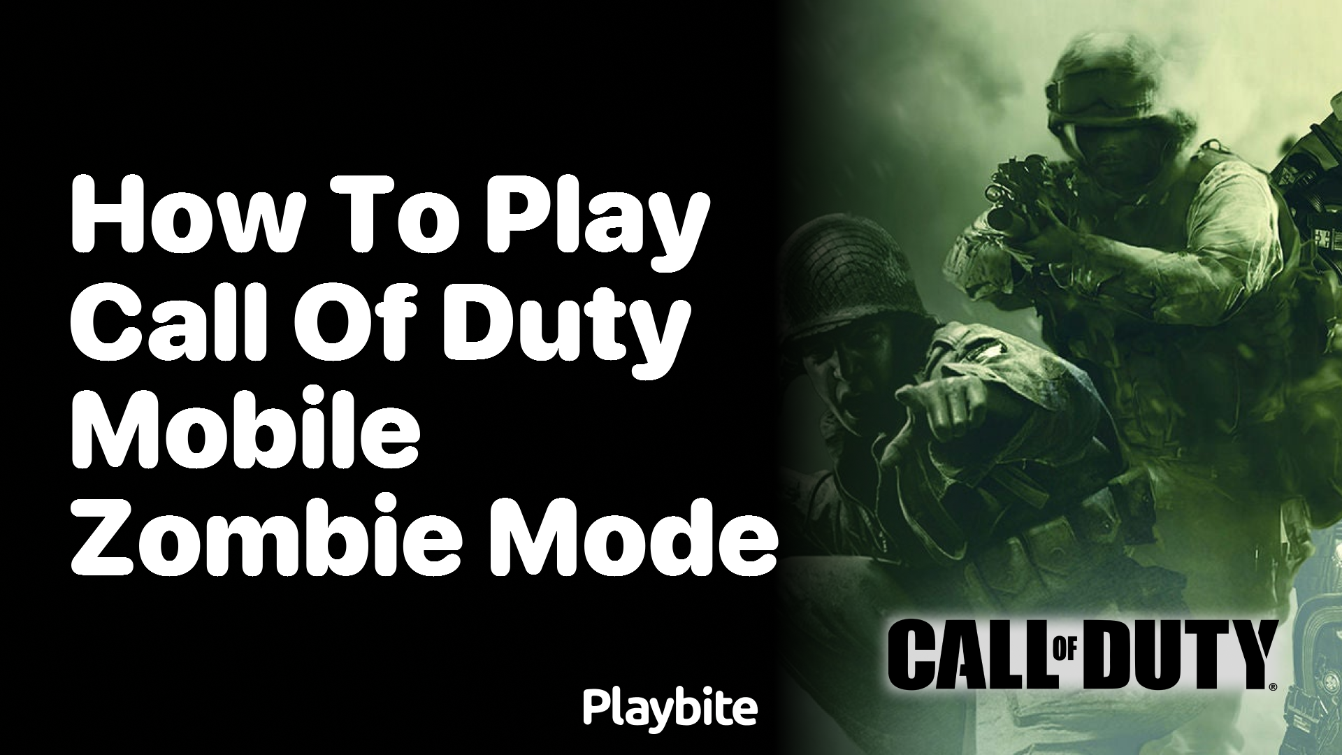 How to Play Call of Duty Mobile Zombie Mode - Playbite