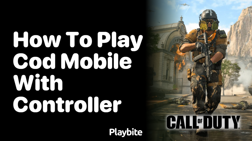 How to Play COD Mobile With a Controller? - Playbite