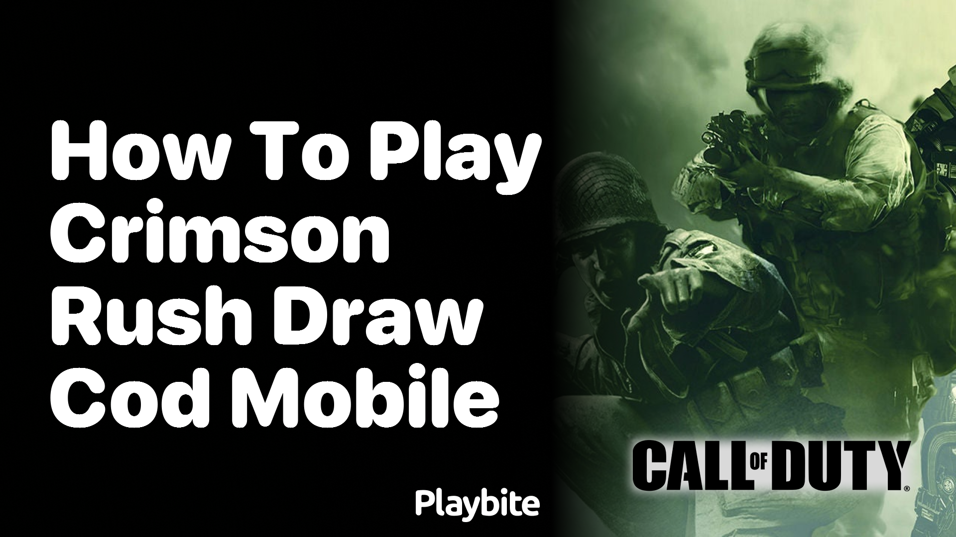 How to Play Crimson Rush Draw in COD Mobile - Playbite
