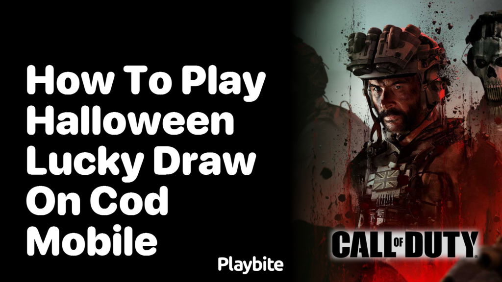 How to Play Halloween Lucky Draw on COD Mobile - Playbite