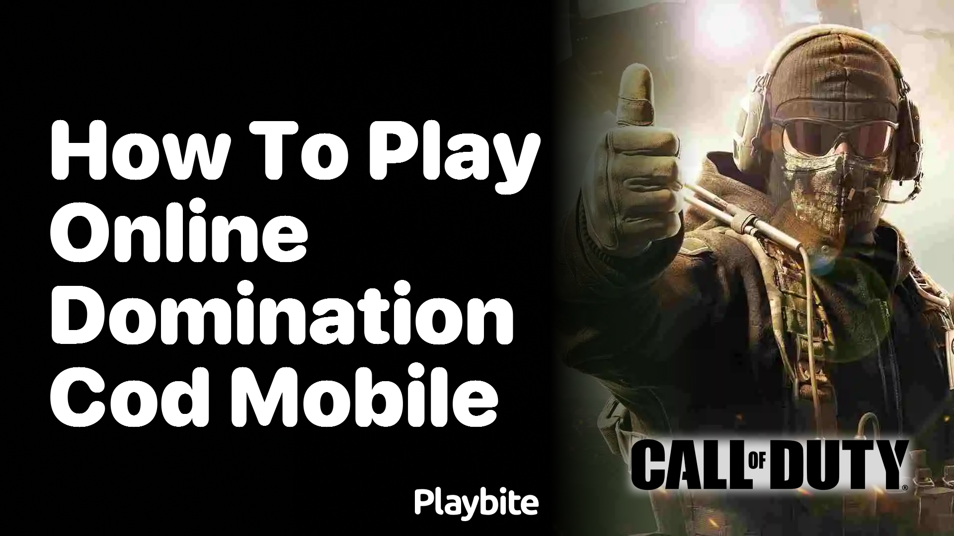 How to Play Online Domination in COD Mobile - Playbite